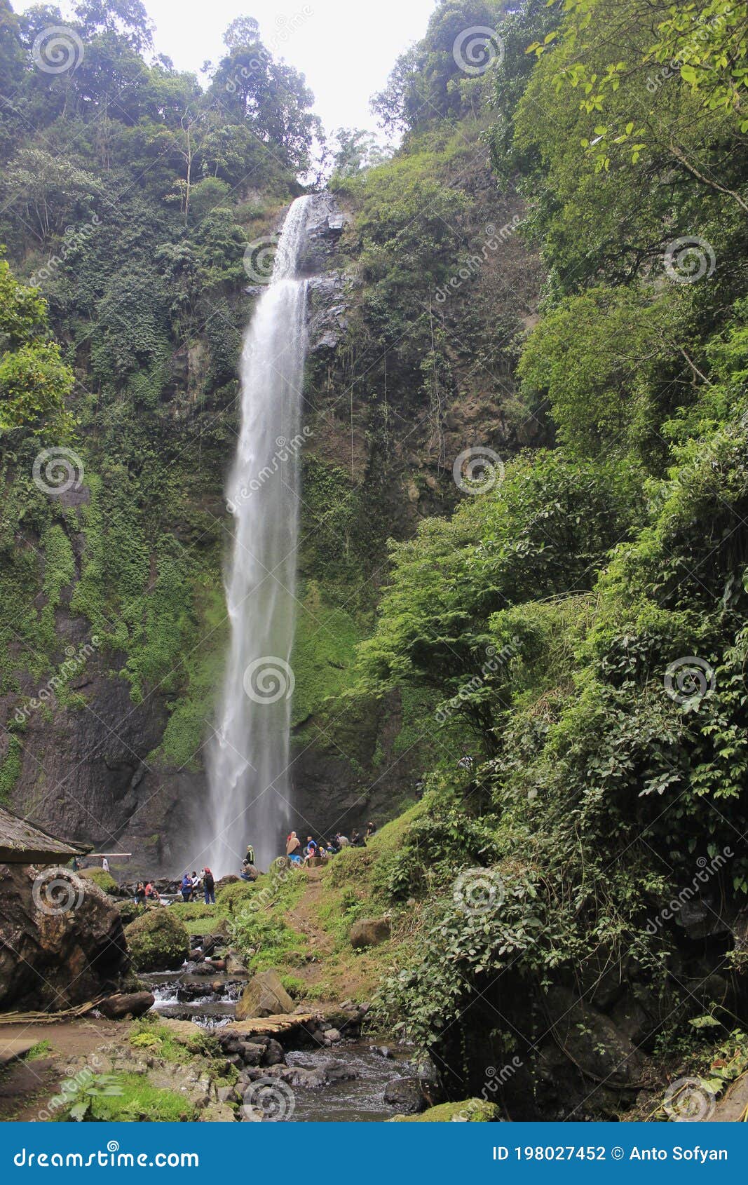 Waterfall in Curug Cimahi in Bandung Indonesia Editorial Photography ...