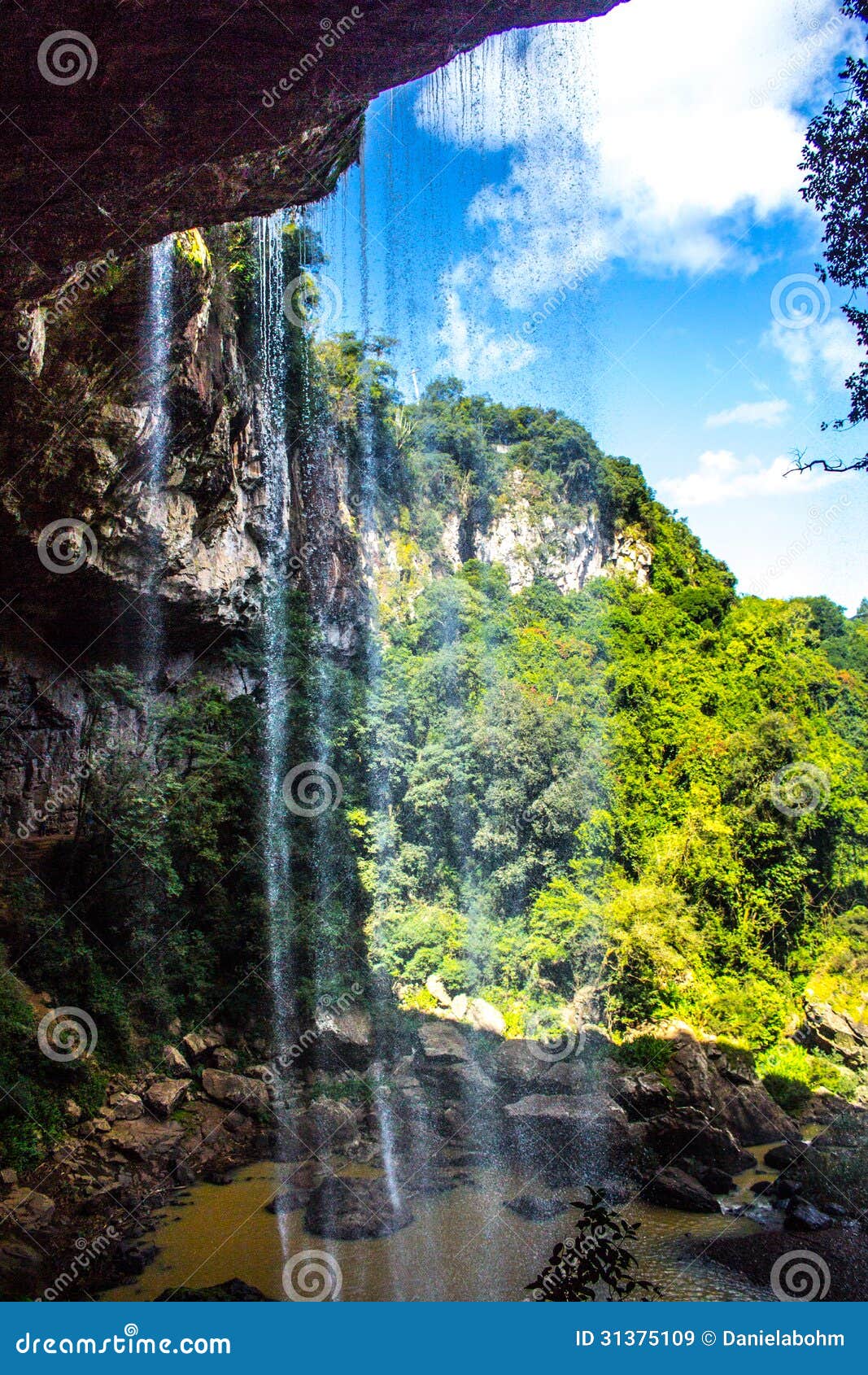 Waterfall stock image. Image of drizzly, fall, landscape - 31375109