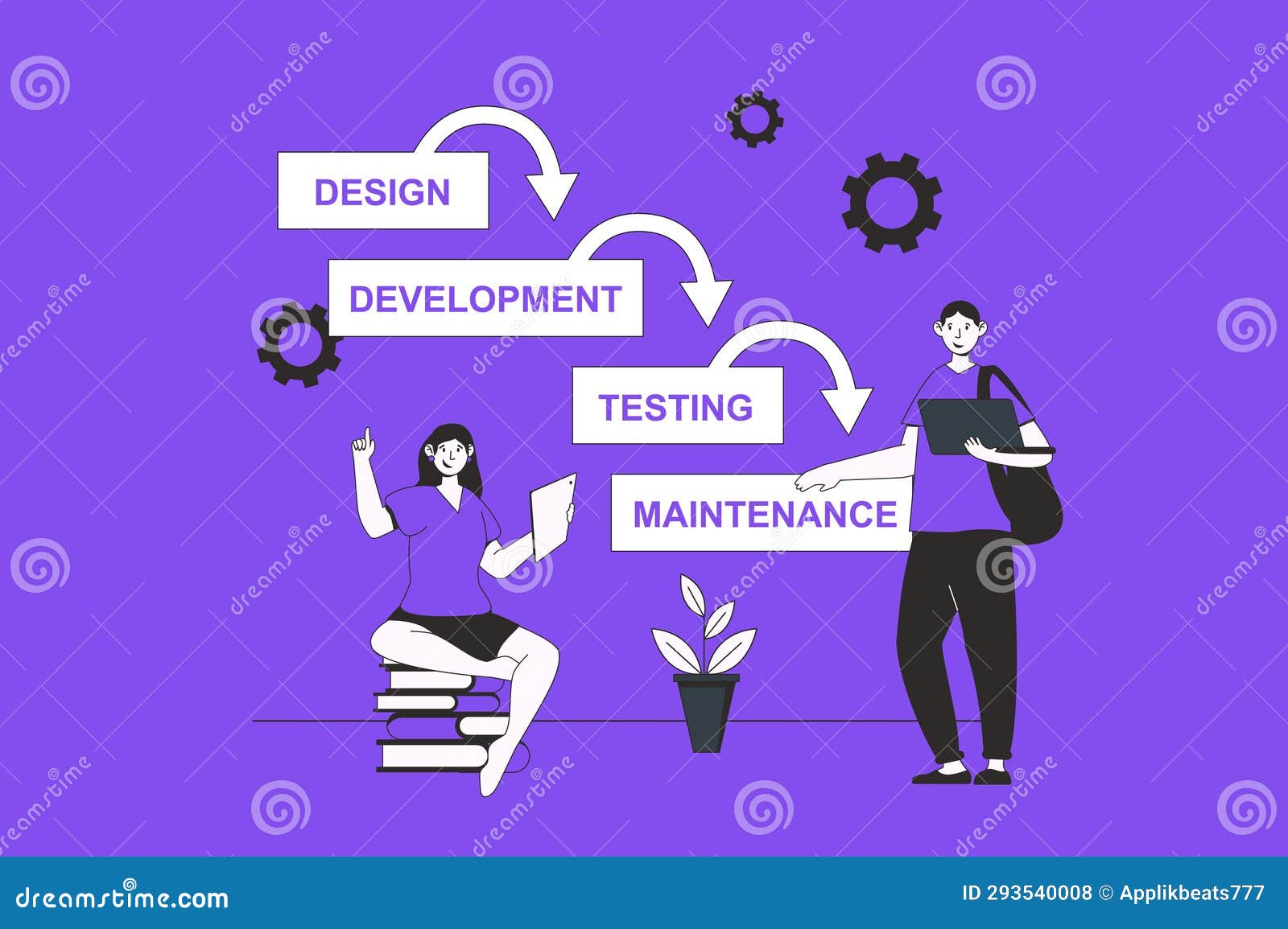 Plan And 1, 2, 3 Steps Doodle Hand Drawn Icon. Outline Drawing To Do ...