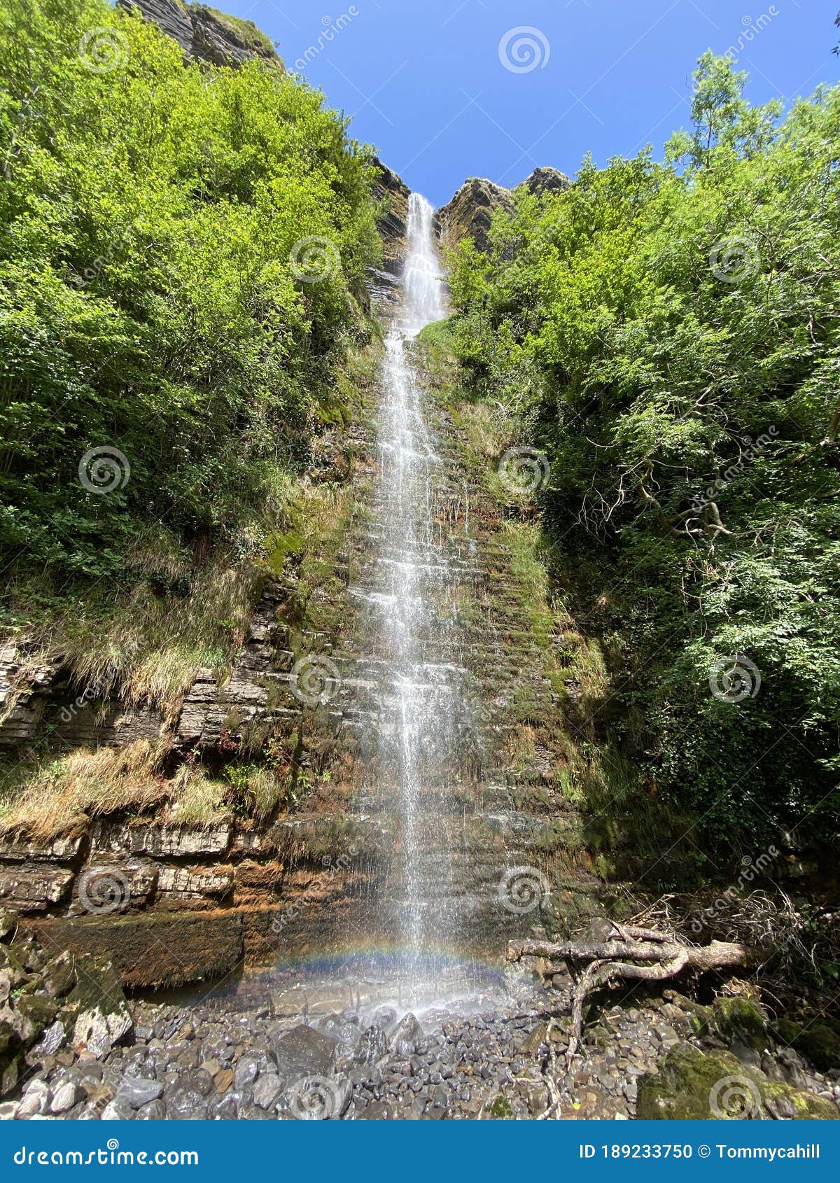 Waterfall Devil`s Chimney stock photo. Image of nature - 189233750
