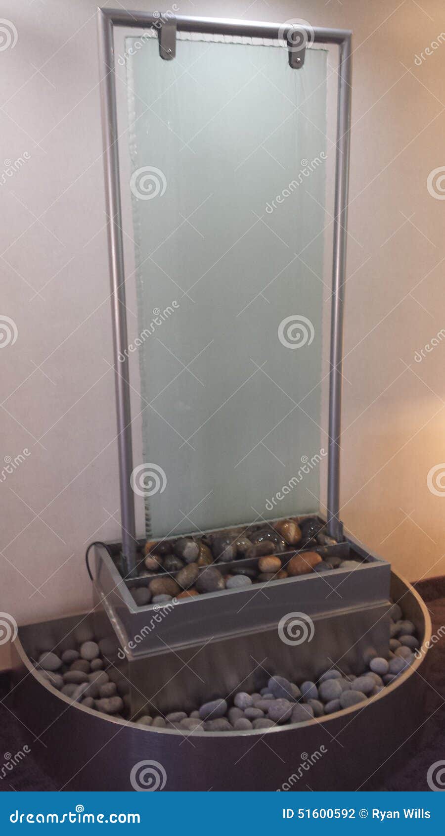 Waterfall display stock photo. Image of office, decor - 51600592