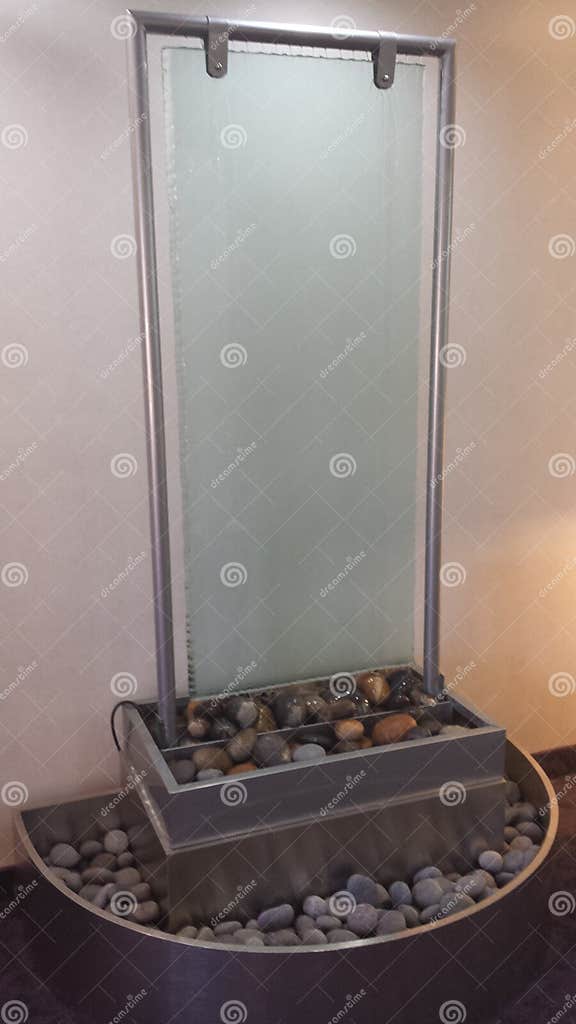 Waterfall display stock photo. Image of office, decor - 51600592