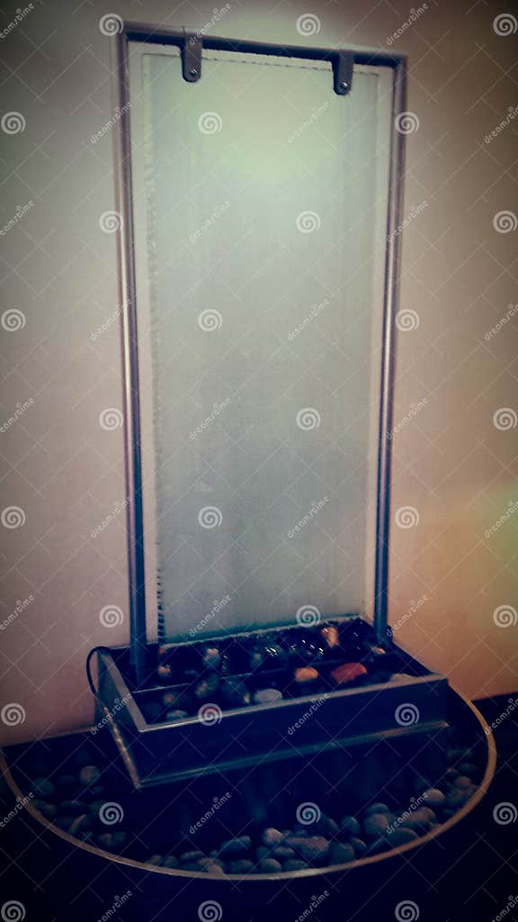 Waterfall display stock image. Image of decor, table - 51606151