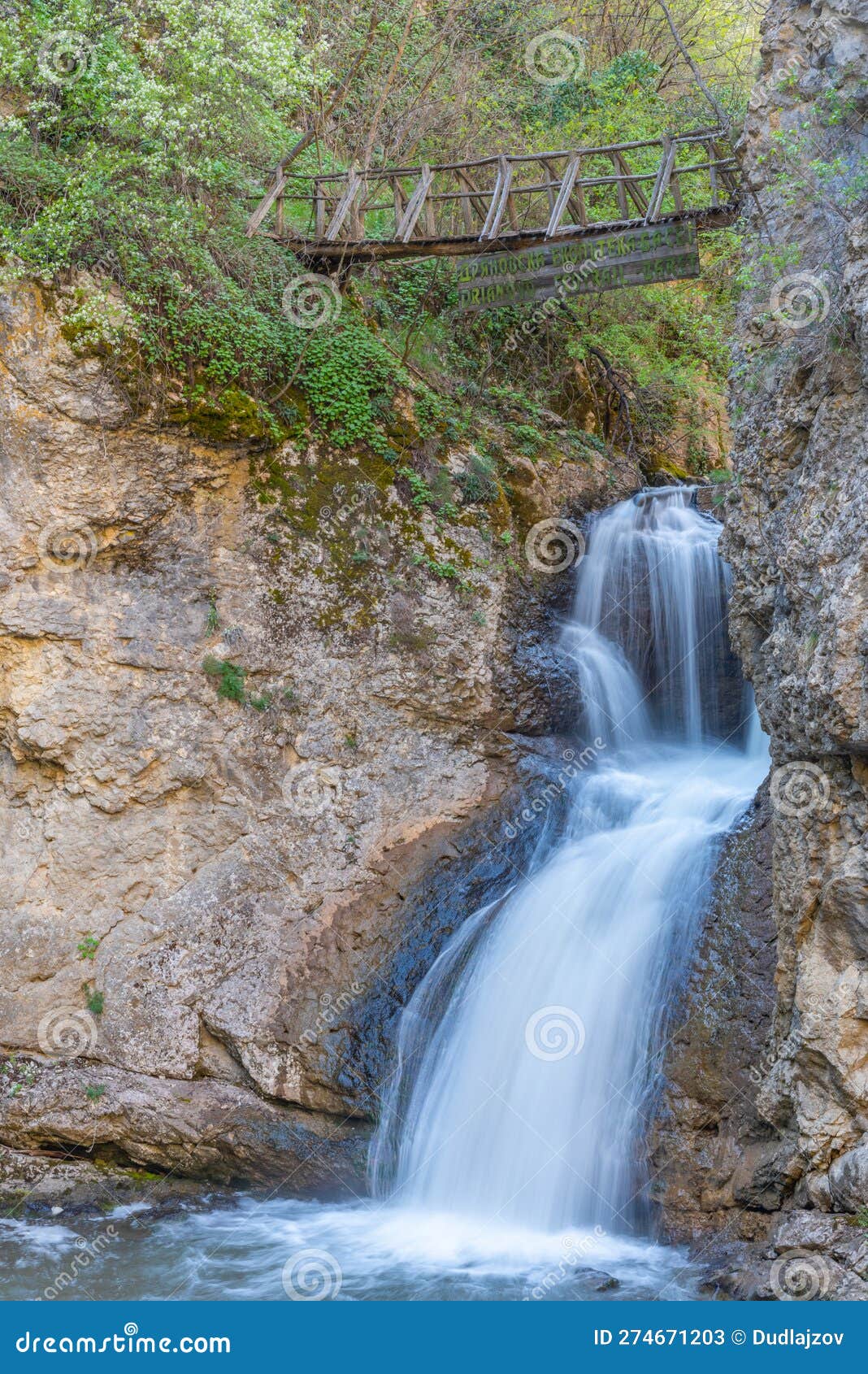 Waterfall on Dryanovo River in Bulgaria Stock Image - Image of fall ...