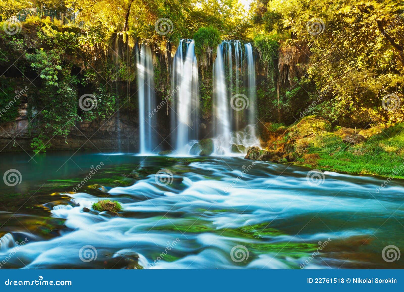 Waterfall Duden at Antalya Turkey Stock Photo - Image of journey ...