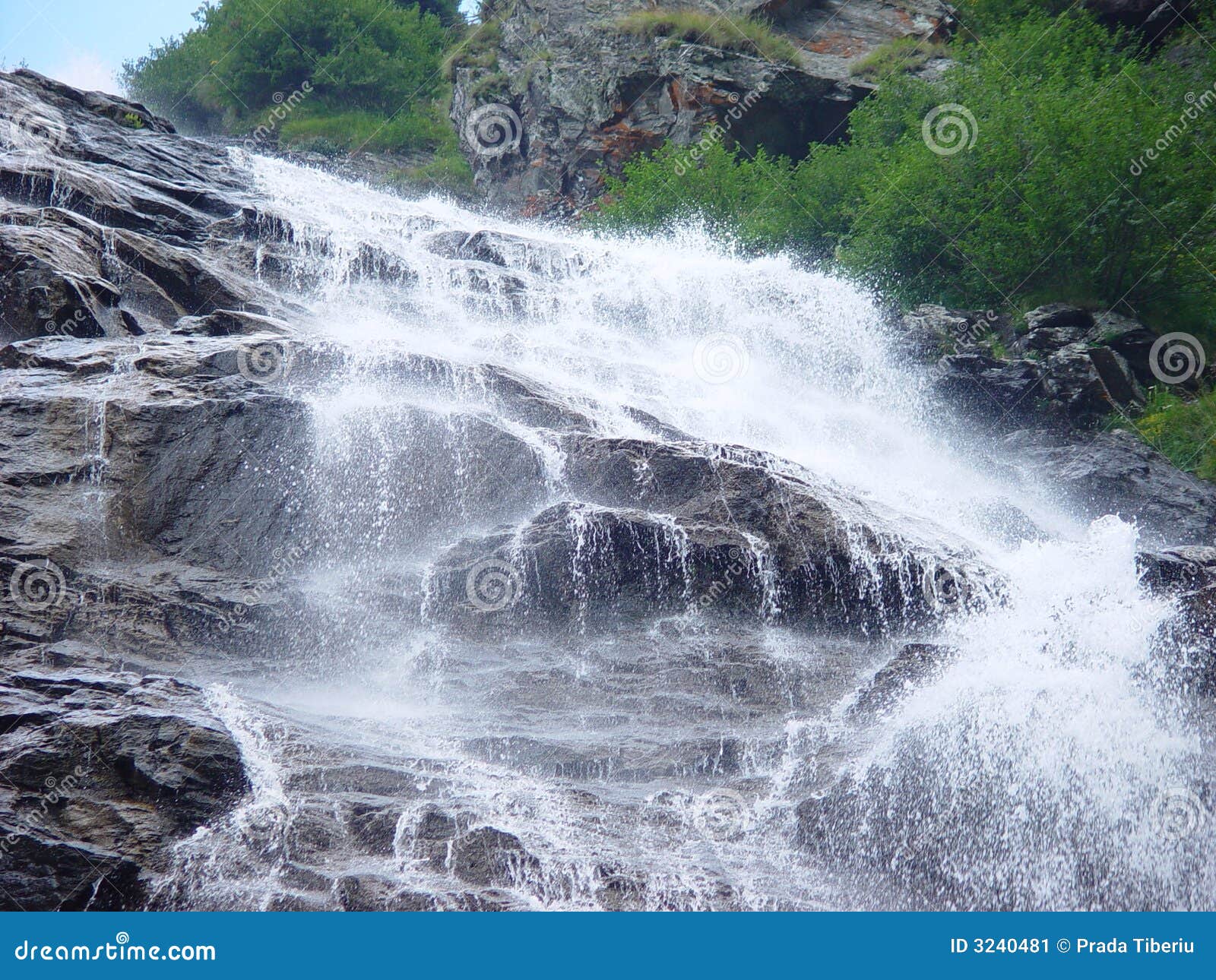 Waterfall at dusk stock image. Image of nature, blur, zoomed - 3240481