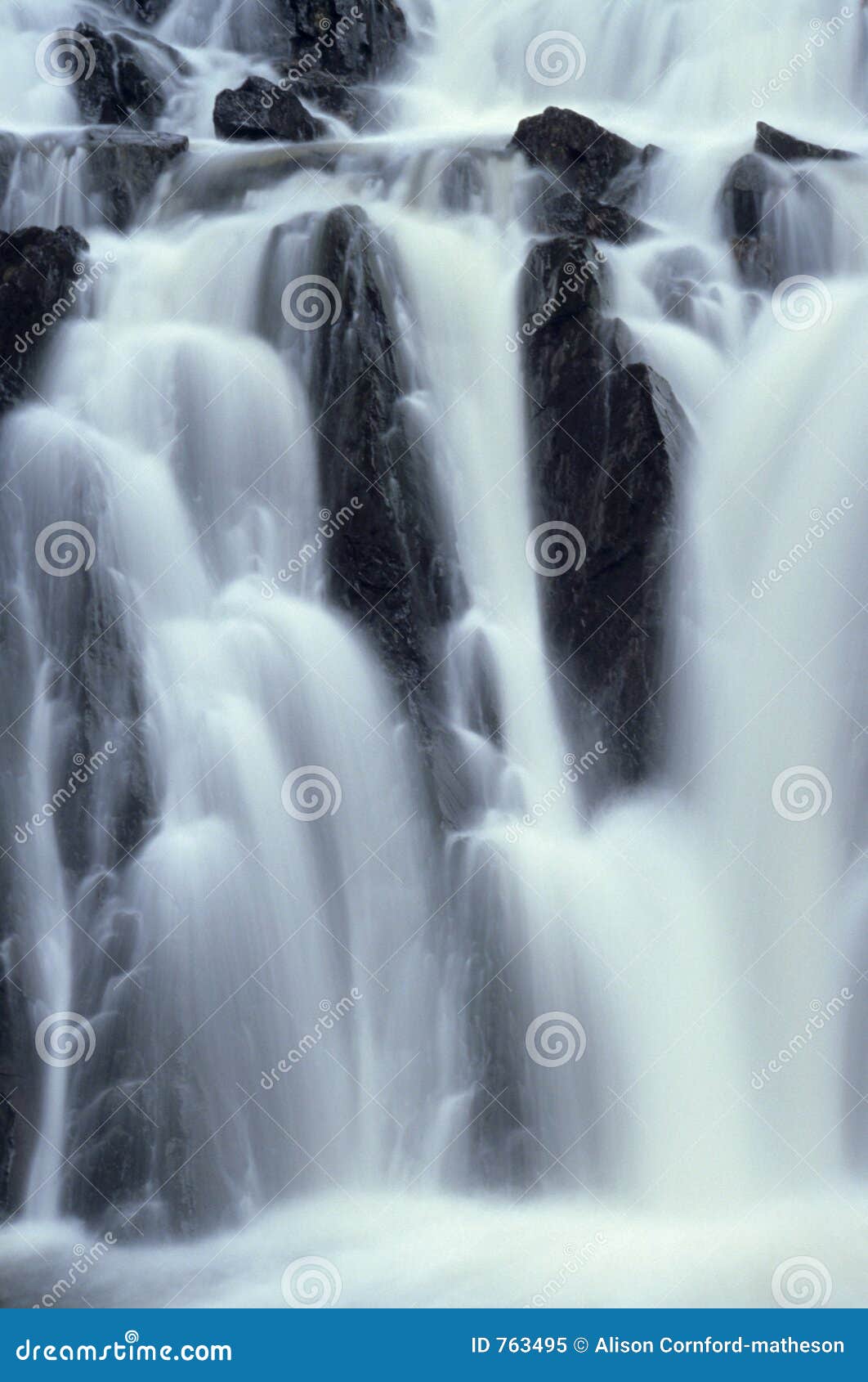 Waterfall at Dusk stock image. Image of waterfall, beauty - 763495