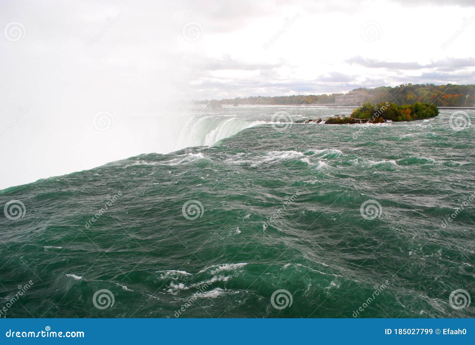 Waterfall edge stock image. Image of horseshoe, steep - 185027799