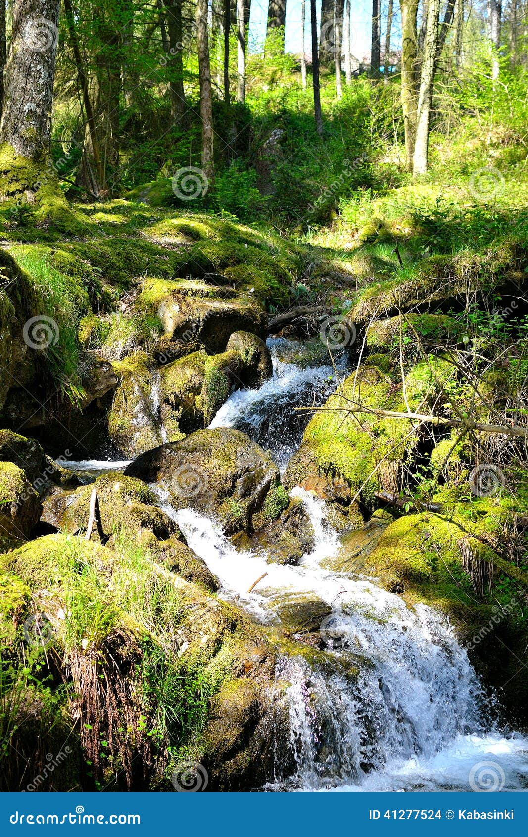 Waterfall in English Countryside Stock Photo - Image of waterfalls ...