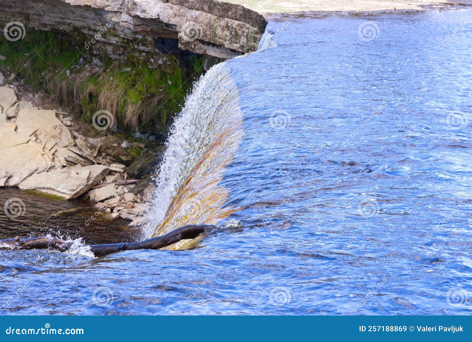 Waterfall in Estonia. Jagala the Highest Natural Cascade in Estonia ...