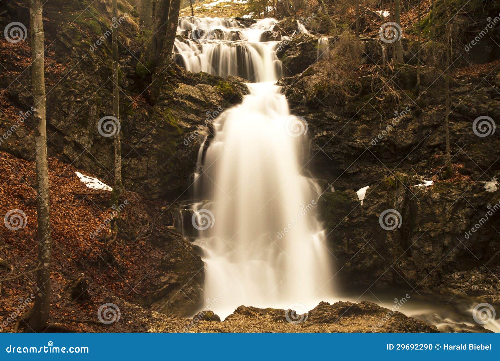 Waterfall in evening light stock photo. Image of waterfall - 29692290