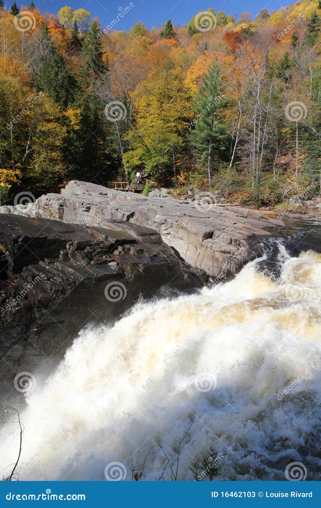 Waterfall in fall stock image. Image of beauty, observe - 16462103