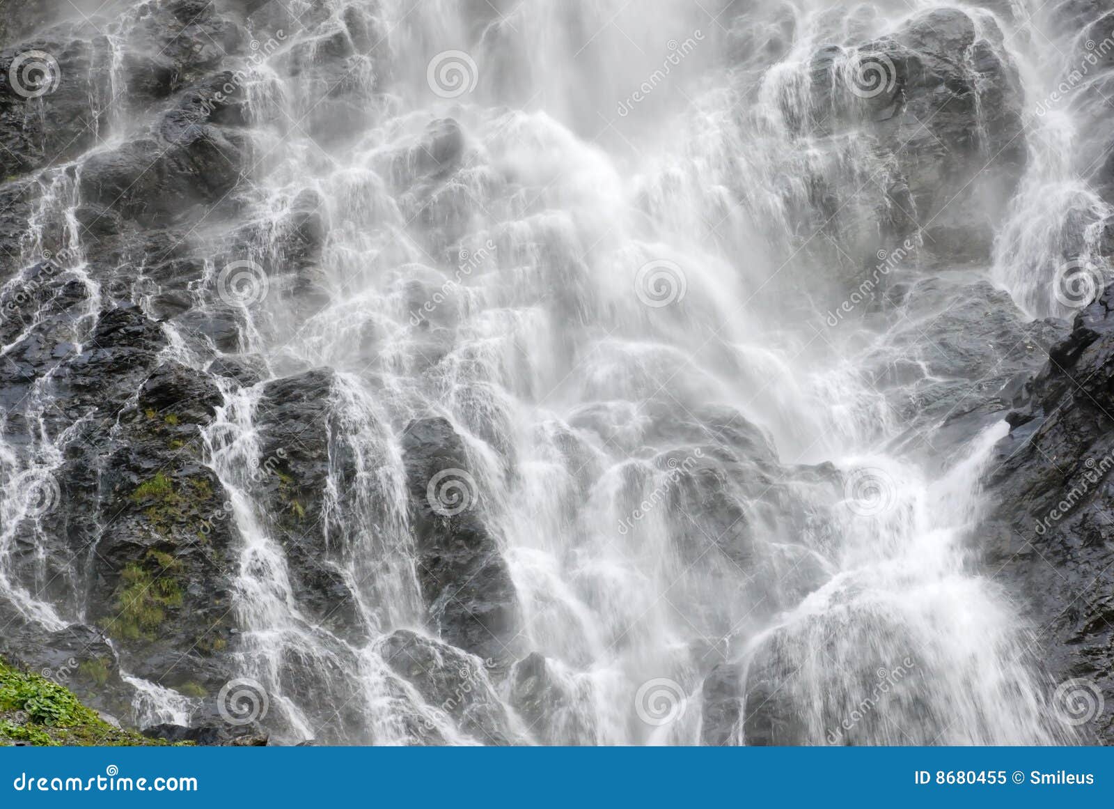 Waterfall Filling the Frame Stock Image - Image of cascade, clean: 8680455