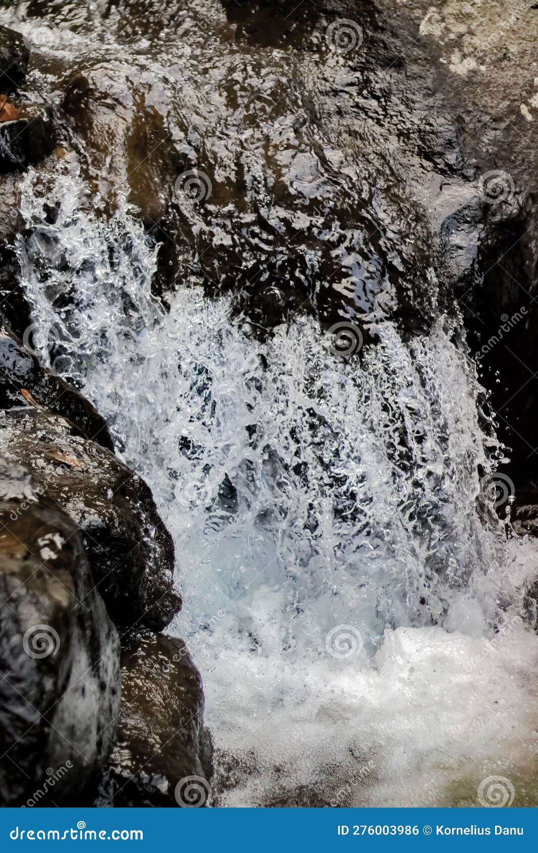 Waterfall flow at river stock photo. Image of river - 276003986