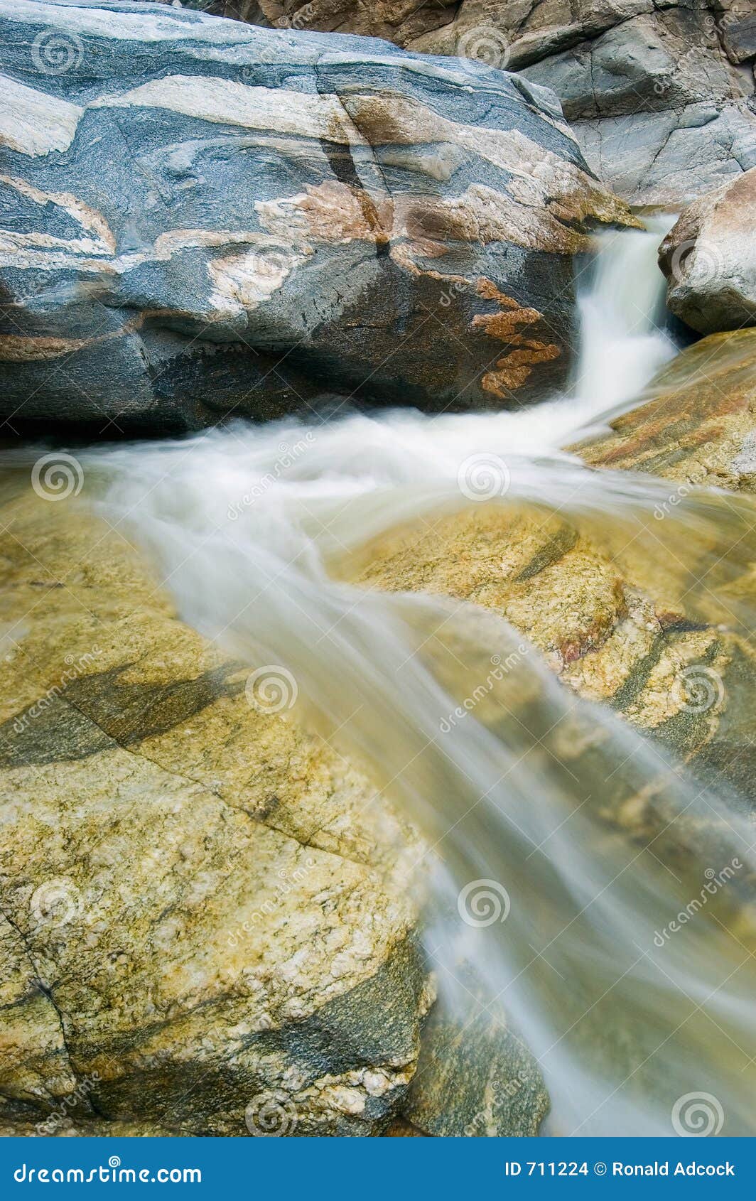 Waterfall Flowing Over Rocks Stock Photo - Image of water, cascade: 711224