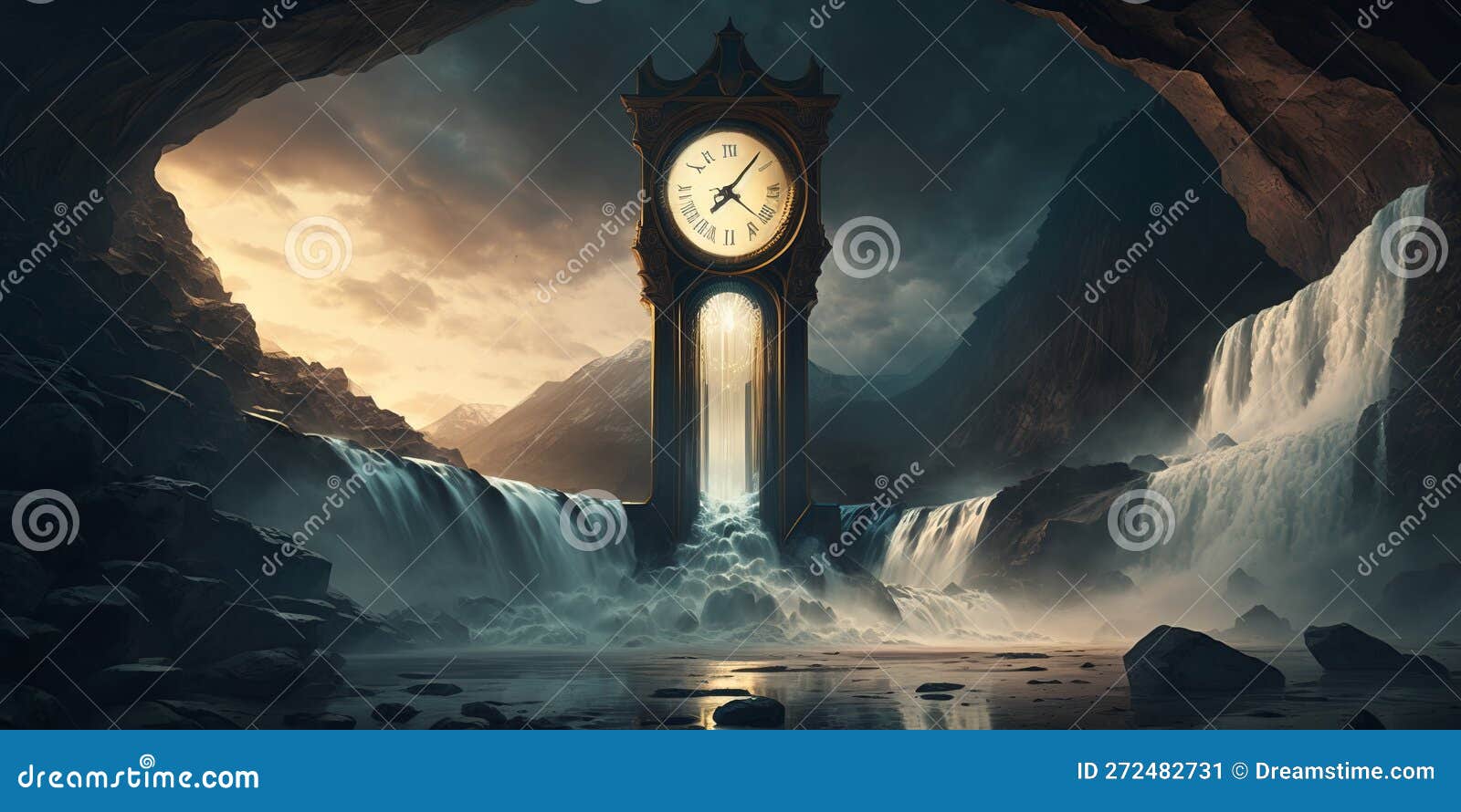 The Waterfall Flows from the Clockface, Chaotic and Rapidly Shifting ...