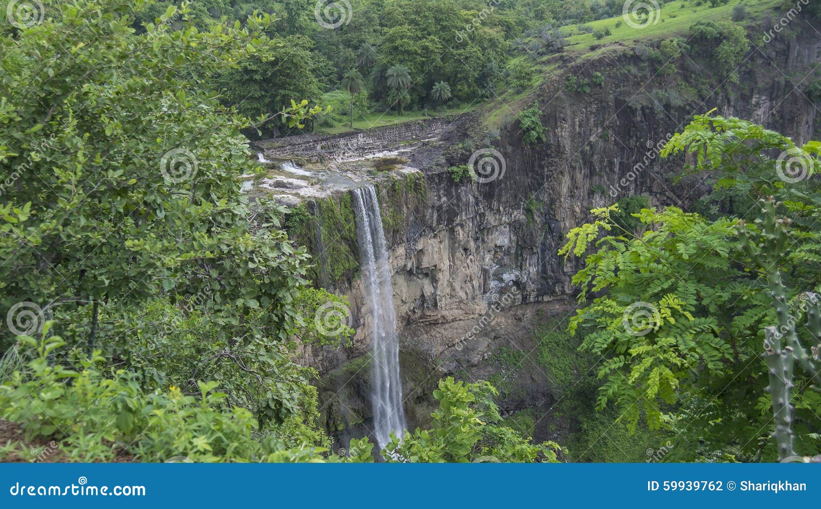 Waterfall Mohadi in the Forest of Indore Stock Photo - Image of forest ...