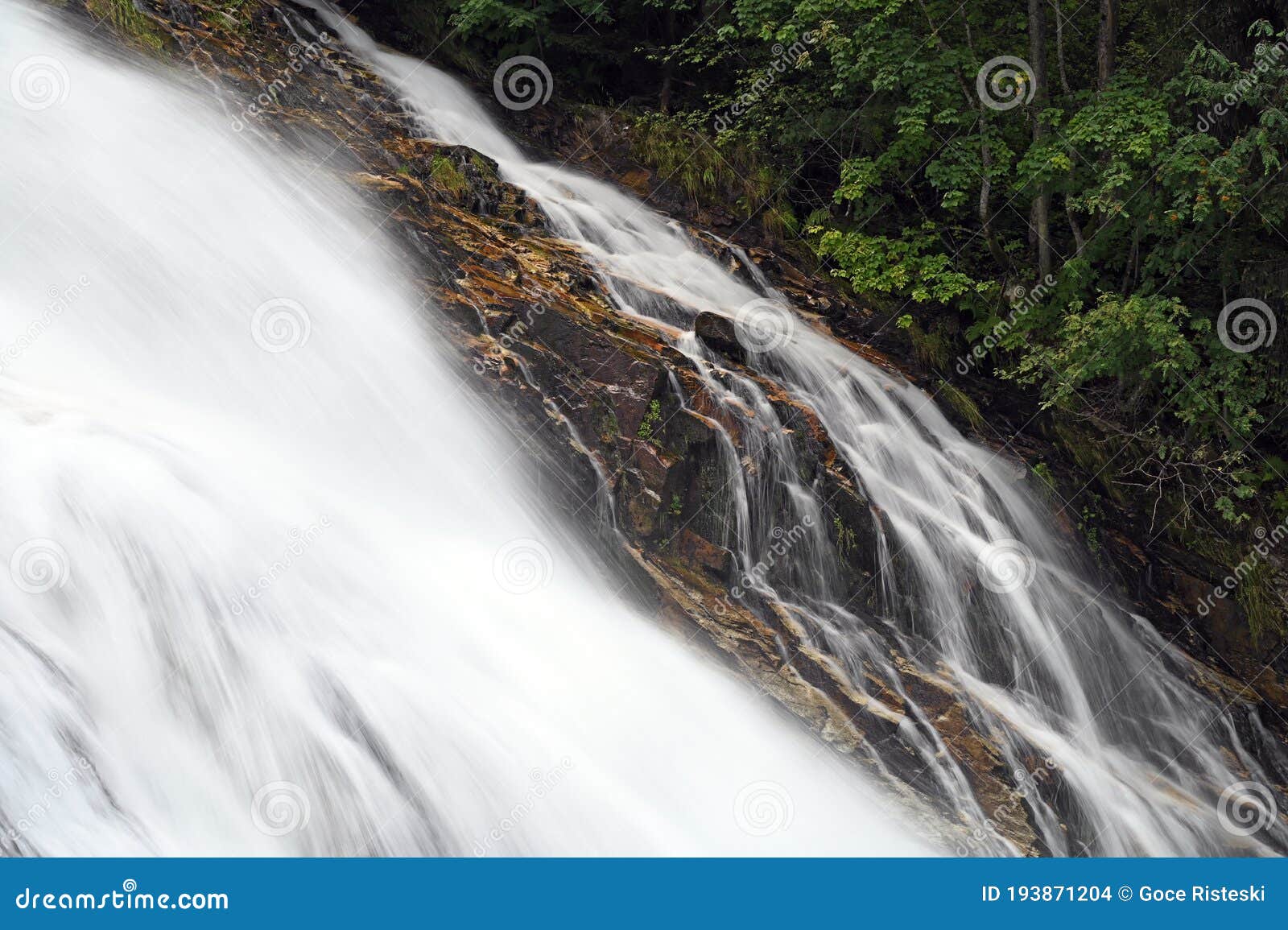Waterfall Gasteiner Ache River Bad Gastein Stock Photo - Image of alps ...