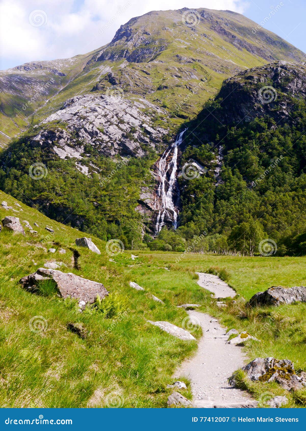 Steall Falls Scotland stock image. Image of glen, steall - 77412007