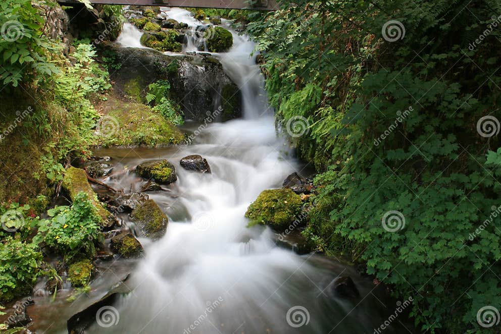 Waterfall in the gorge stock image. Image of adventure - 2427363