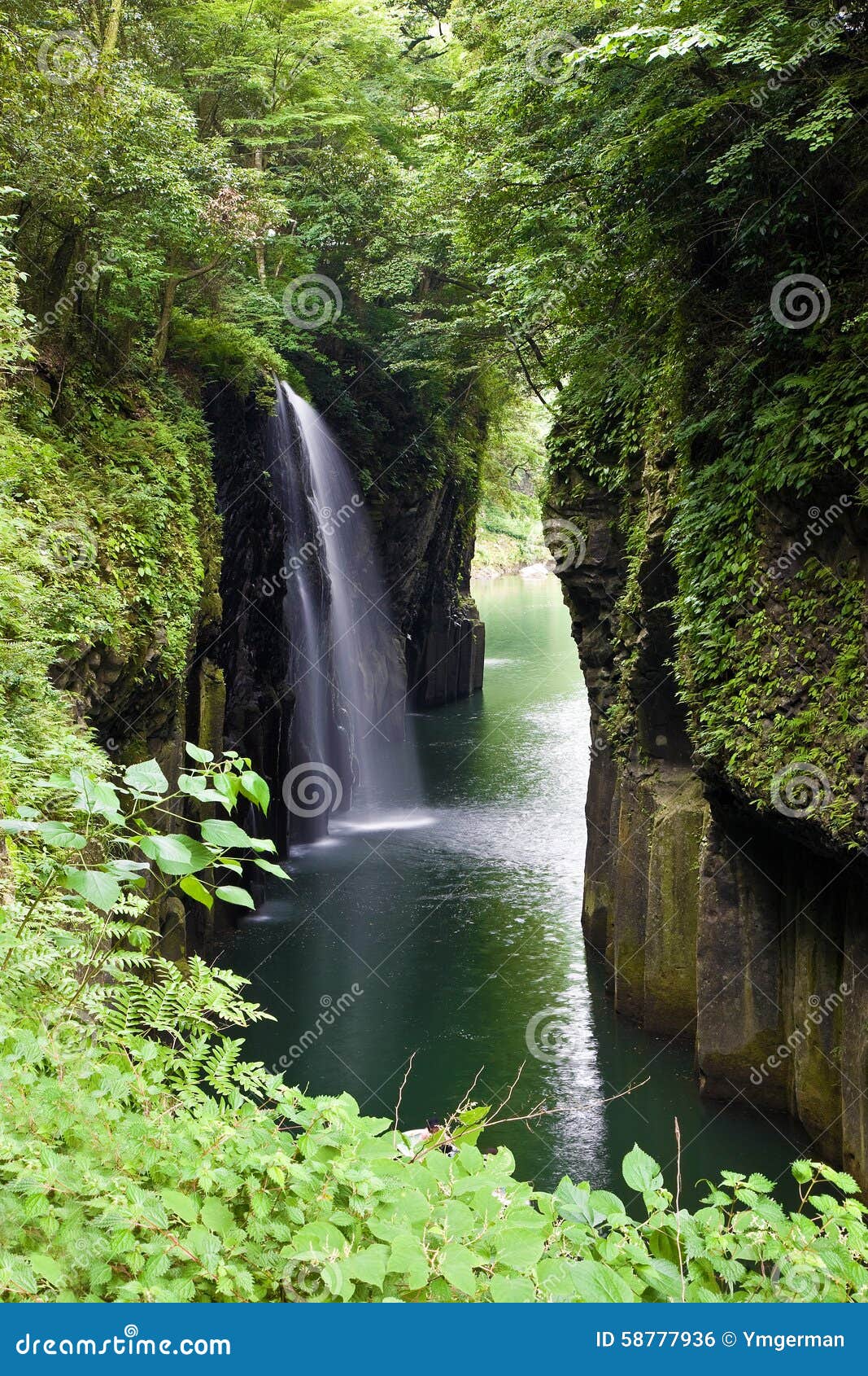 Waterfall in a gorge stock photo. Image of scenic, tourism - 58777936