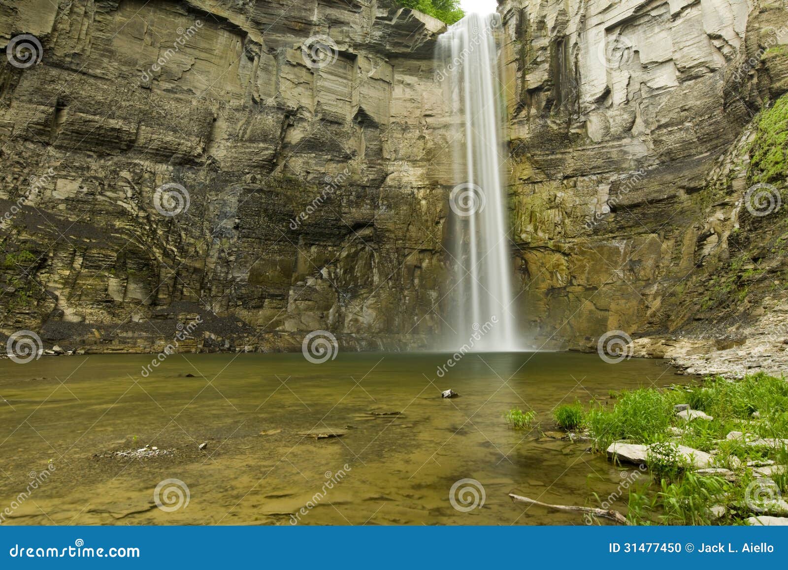 Waterfall and Gorge stock photo. Image of lapse, hiking - 31477450