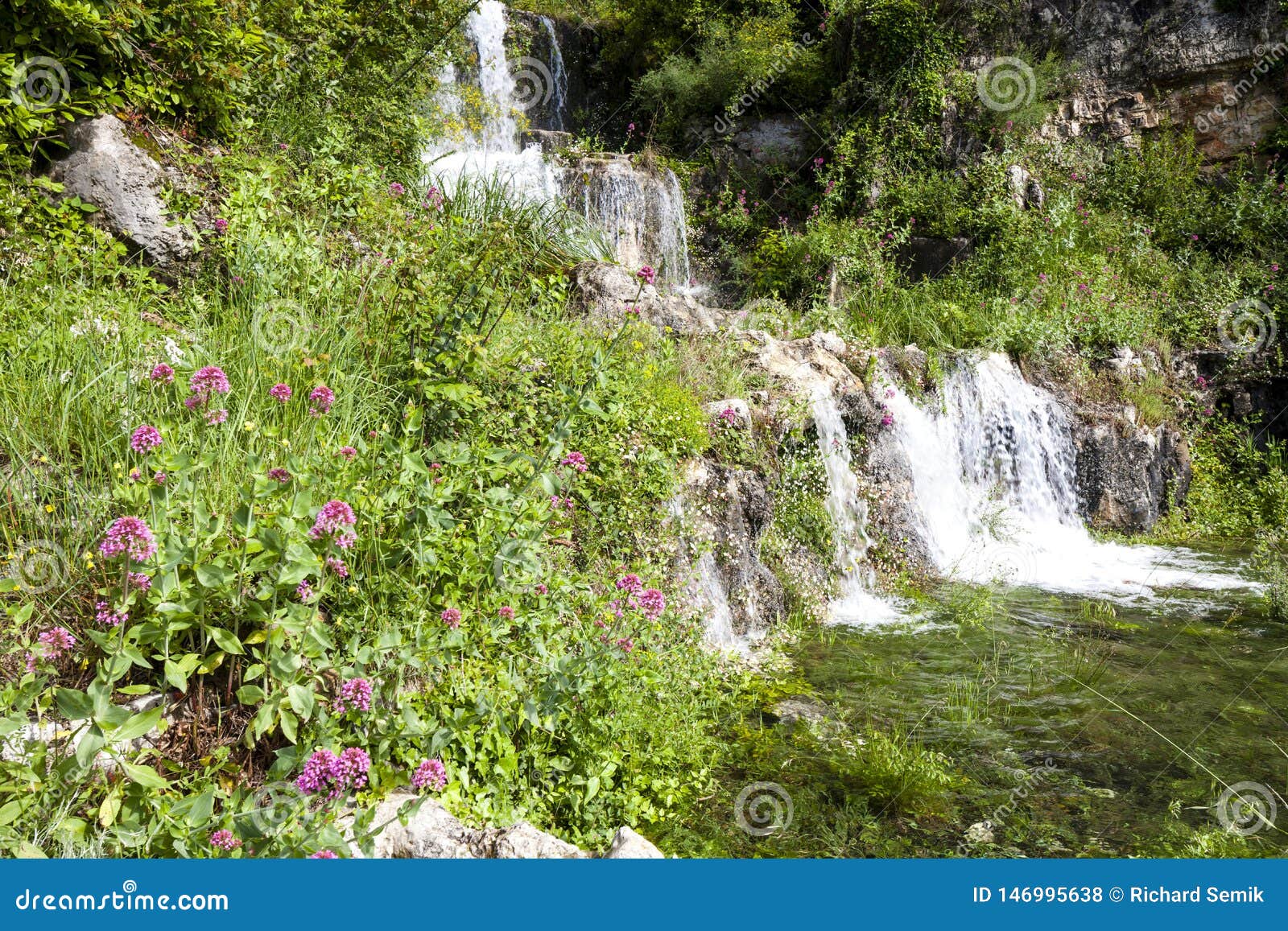 Waterfall, Grasse, Provence, France Stock Photo - Image of stream ...