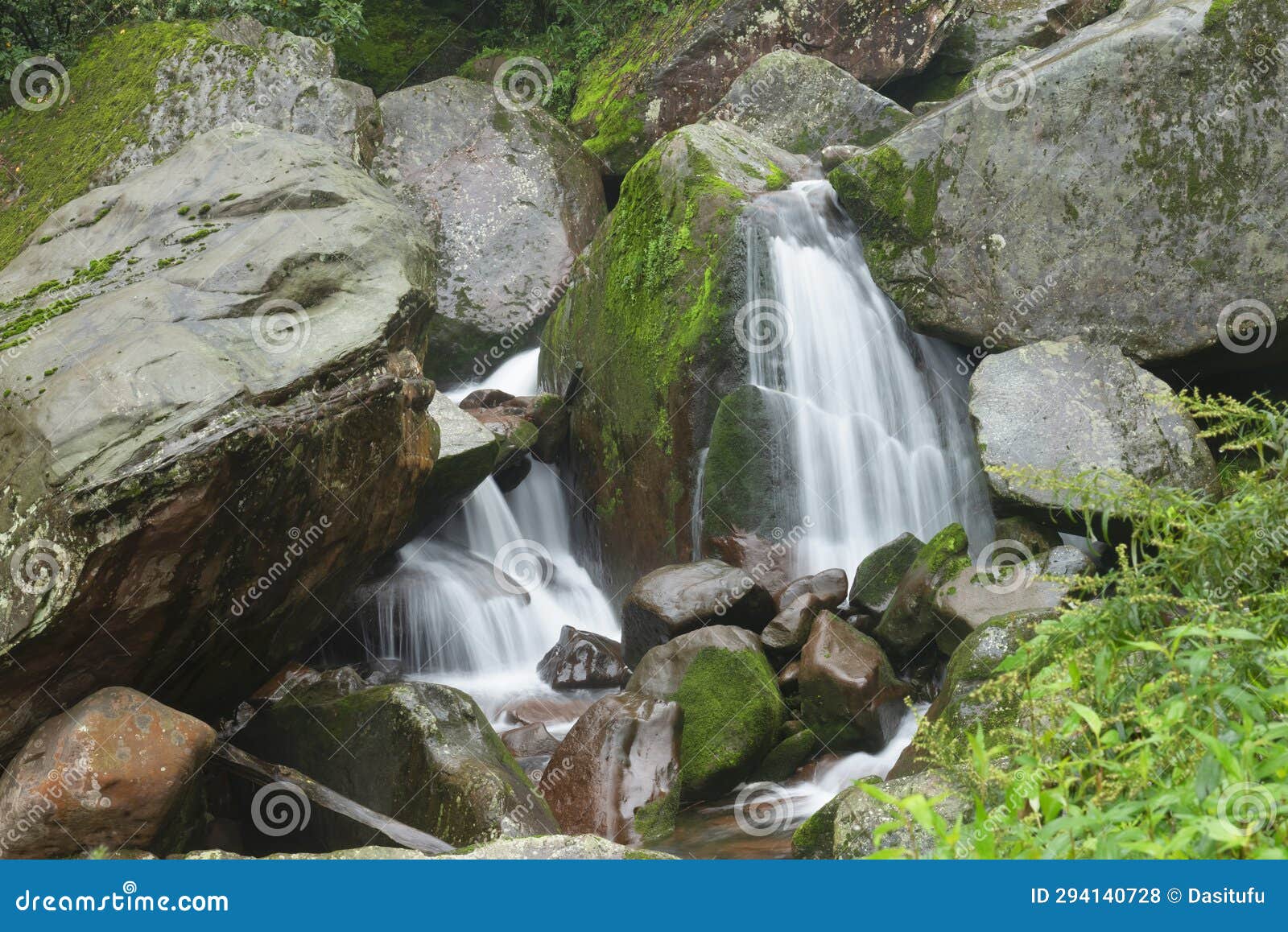 Waterfall Group in Rock Gap Stock Photo - Image of water, stream: 294140728