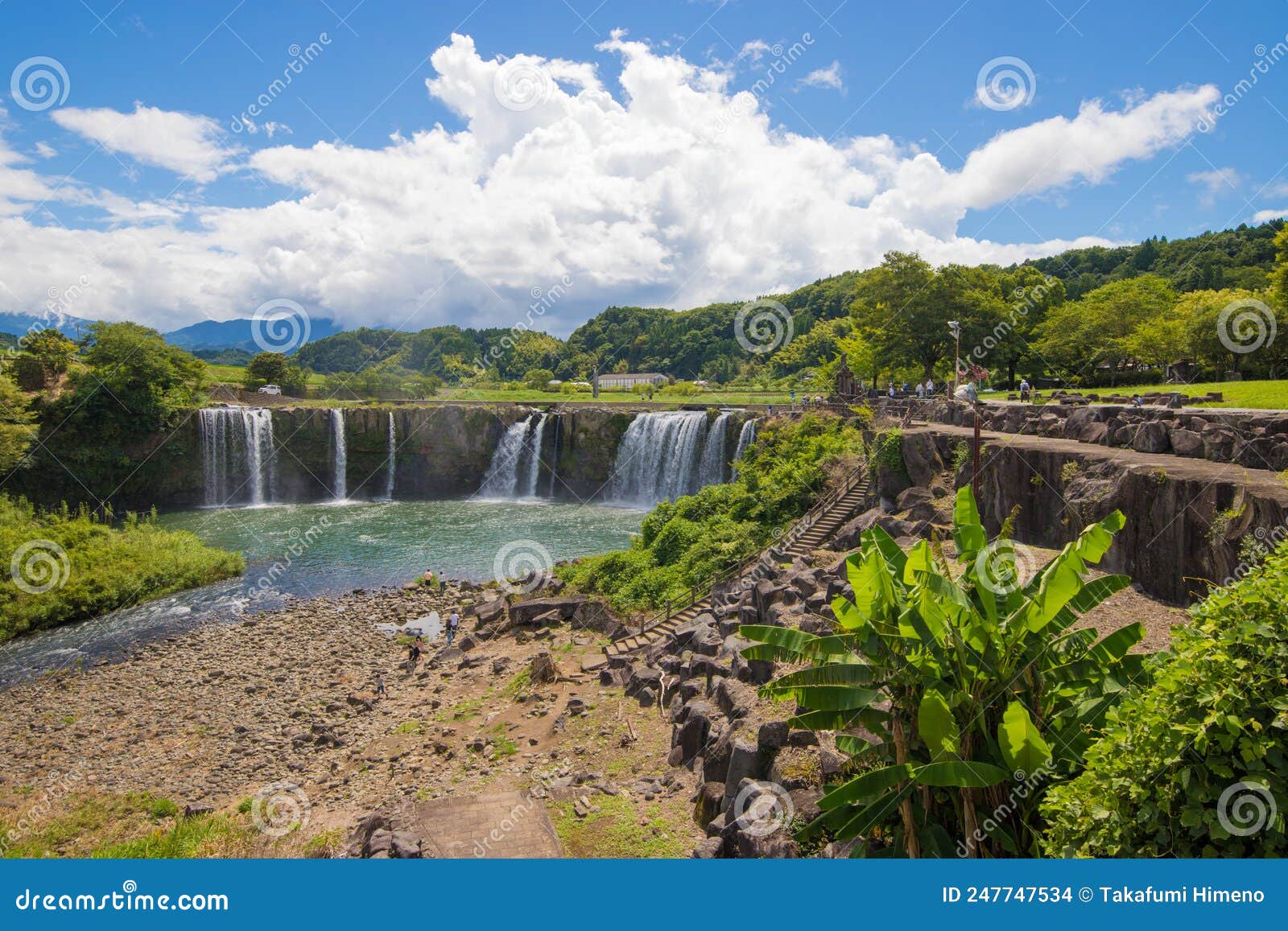 Harajiri Falls in Midsummer Stock Photo - Image of city, hill: 247747534