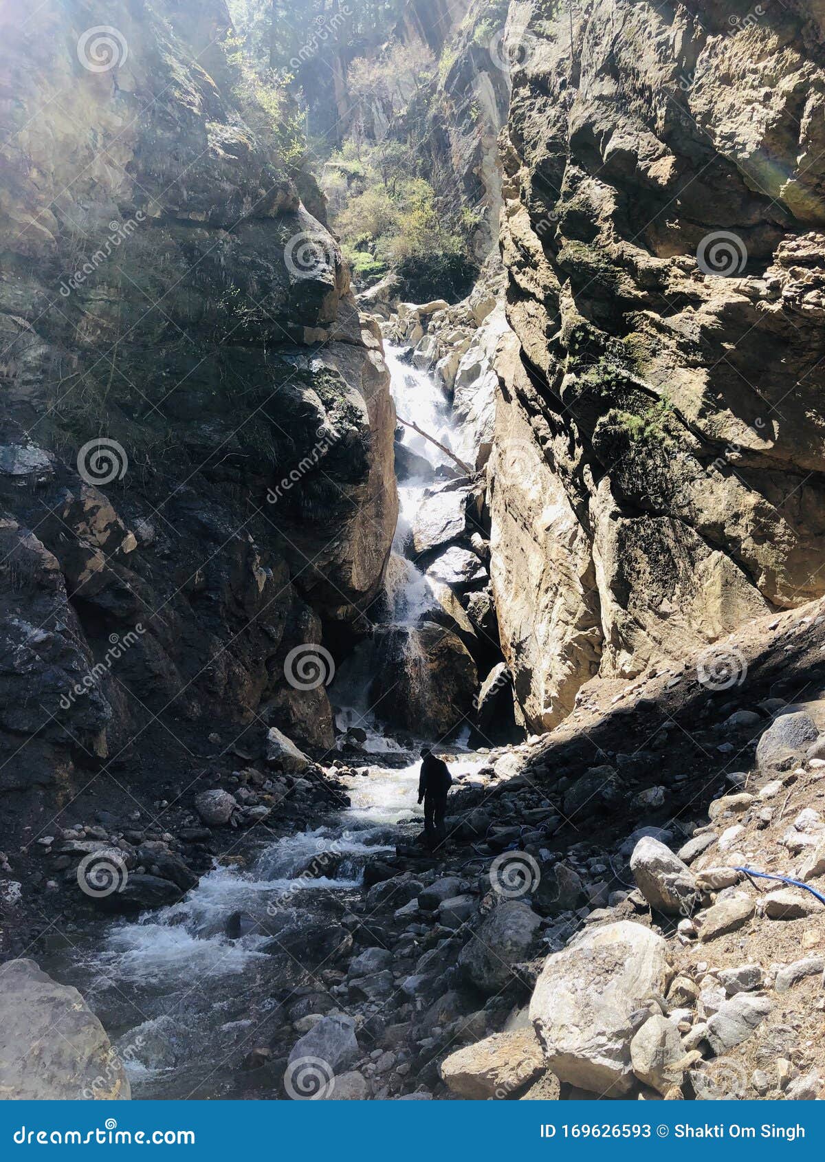 Beautiful Waterfall View Himachal Stock Image - Image of waterfall ...