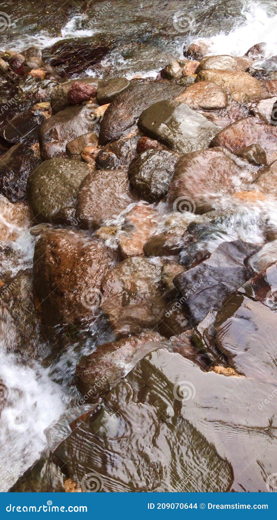 Waterfall Hitting Rocks stock photo. Image of indonesia - 209070644