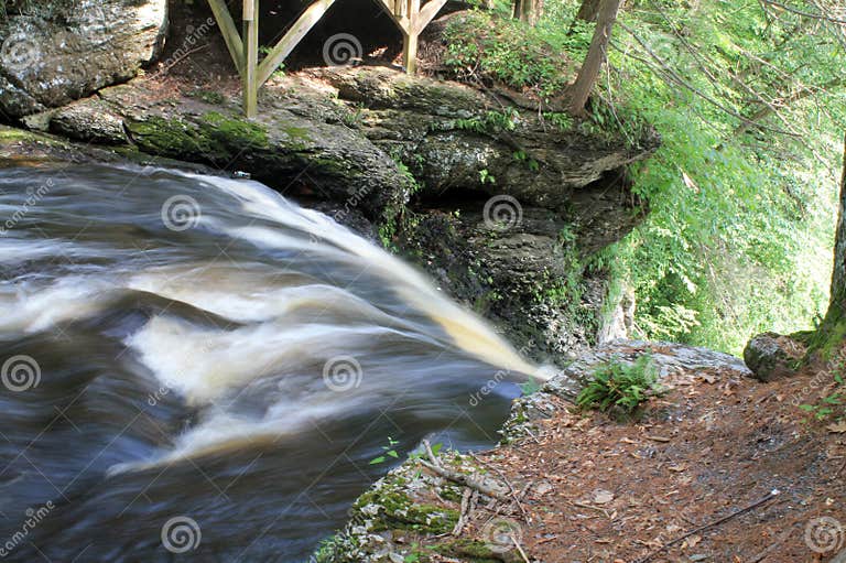 Bushkill falls Waterfall stock photo. Image of falls - 55052038