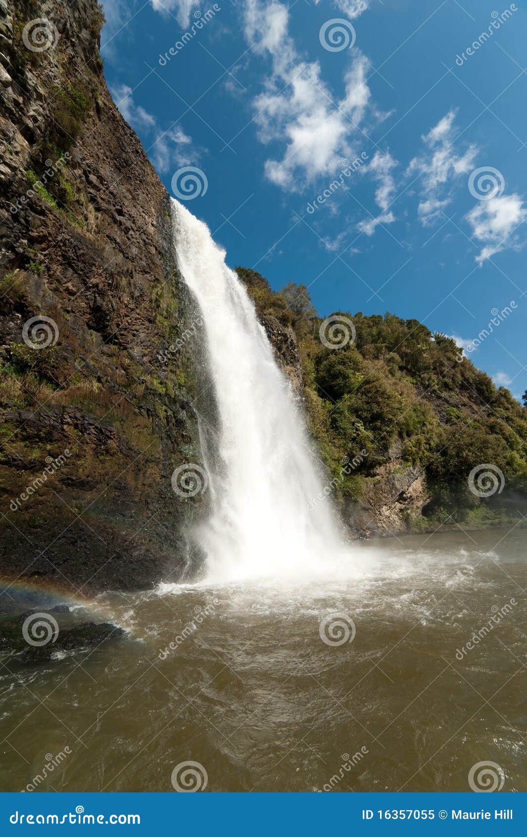 Waterfall at Hunua stock image. Image of spring, river - 16357055