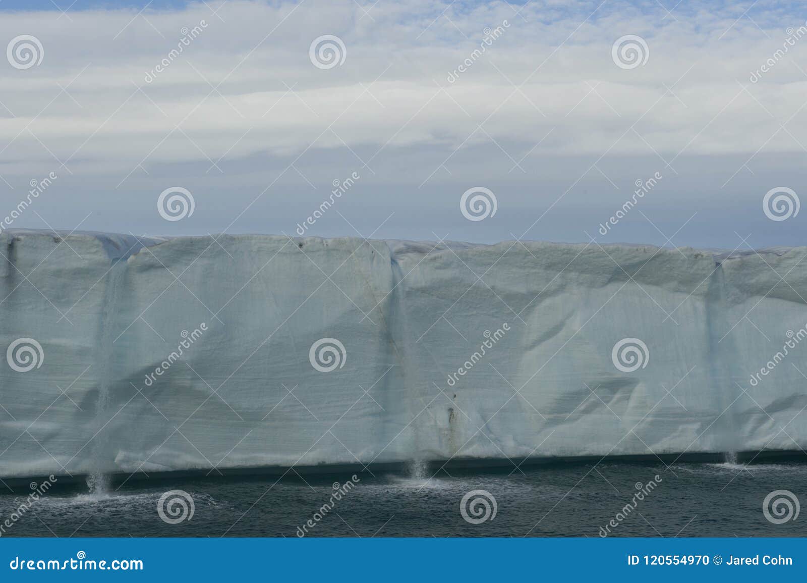 Waterfall Iceberg in the Arctic Stock Photo - Image of waters, arctic ...