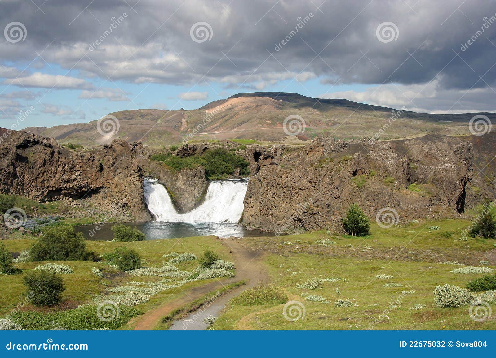 Waterfall in Iceland stock photo. Image of outdoor, isolated - 22675032