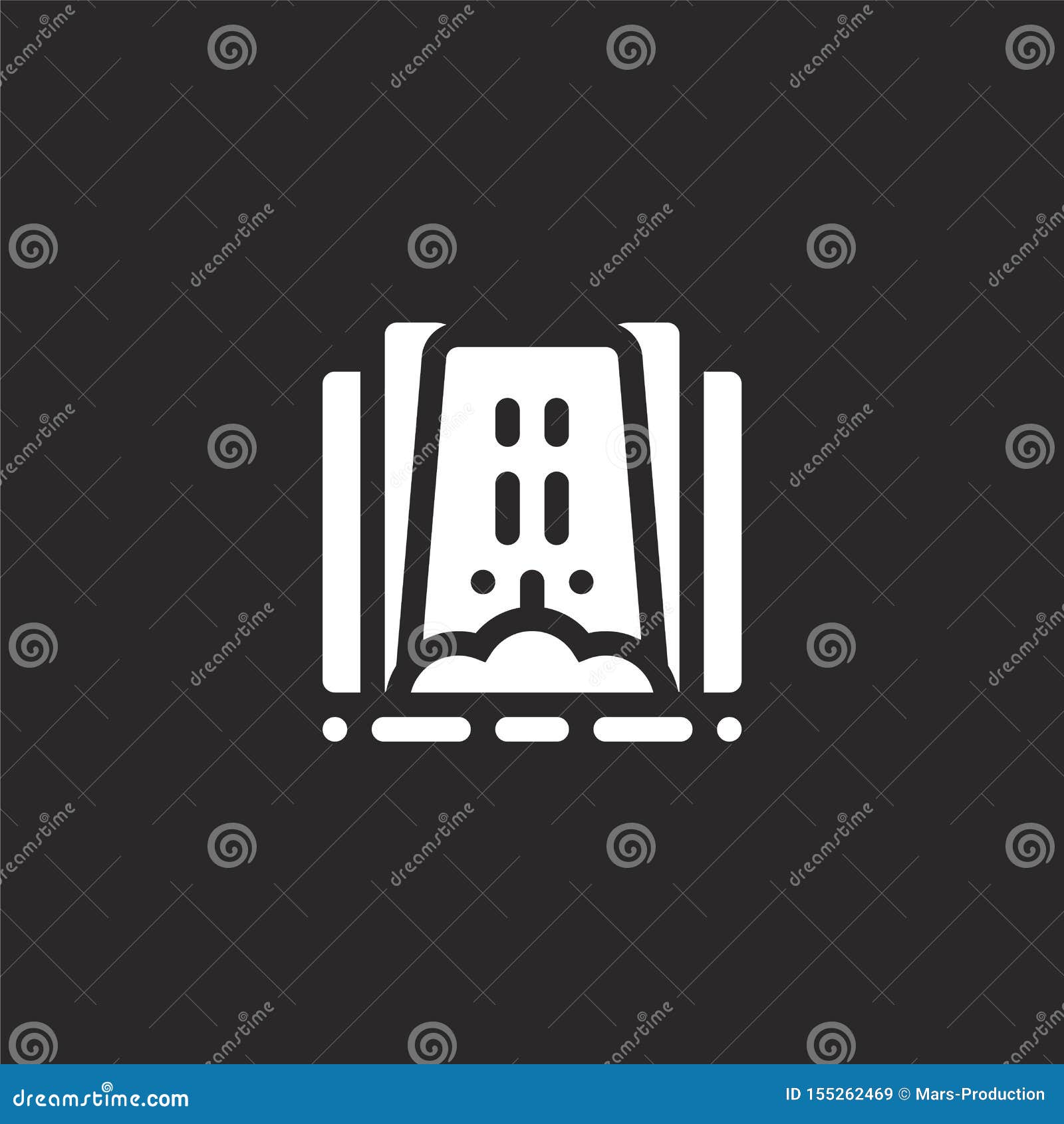 Waterfall Icon. Filled Waterfall Icon for Website Design and Mobile ...