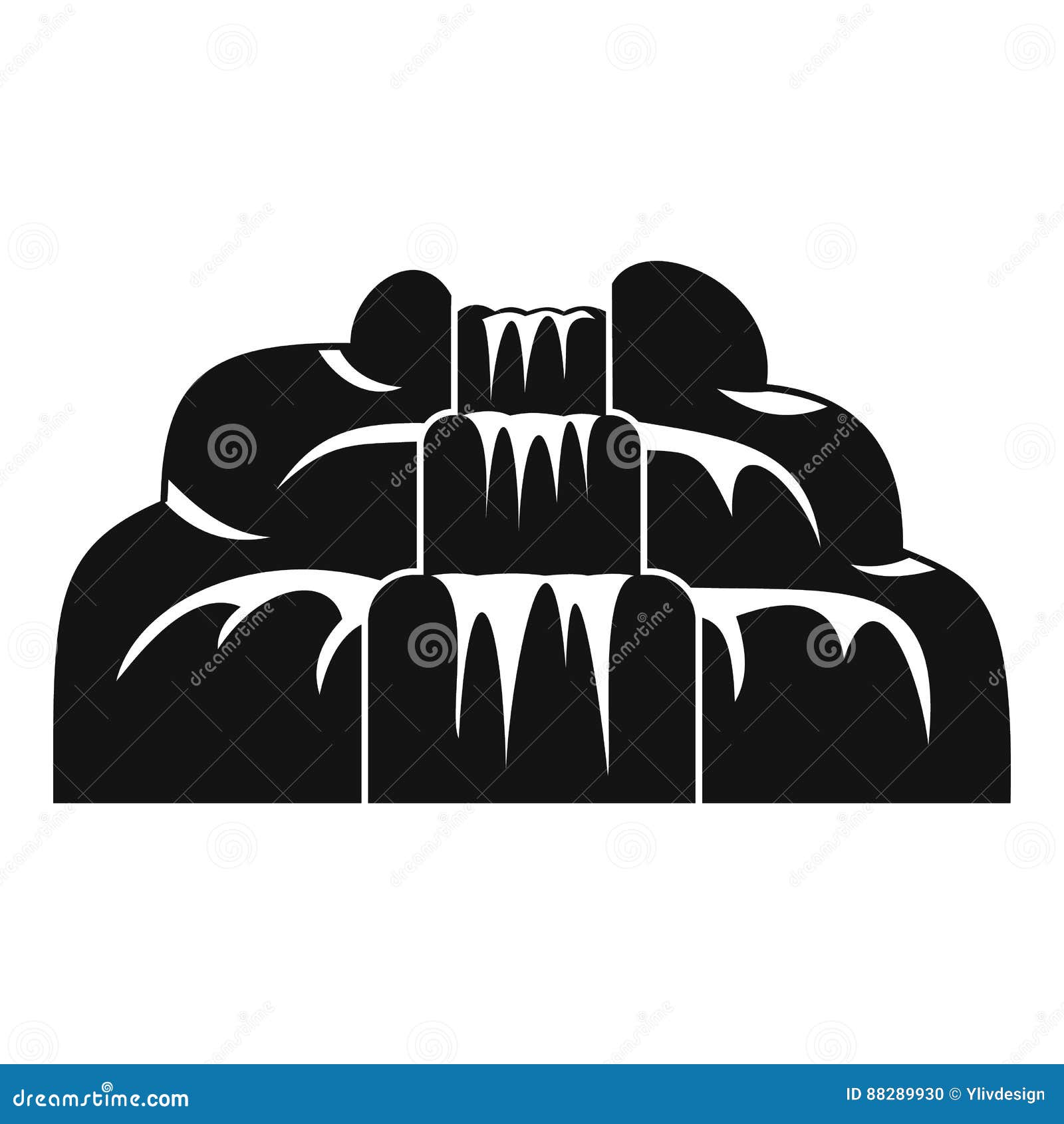 Waterfall Icon, Simple Style Stock Vector - Illustration of sign ...