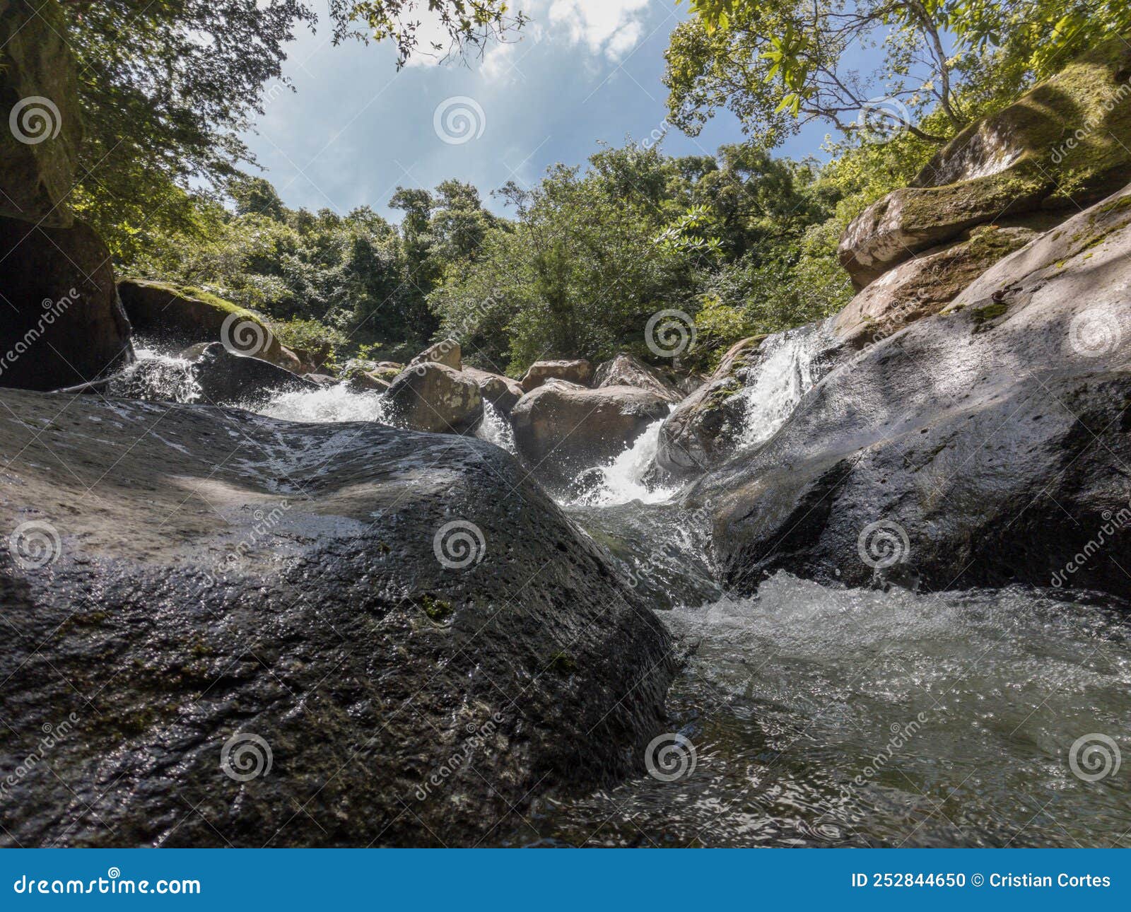 Waterfall Inside the Mountains of Panama Stock Photo - Image of inside ...