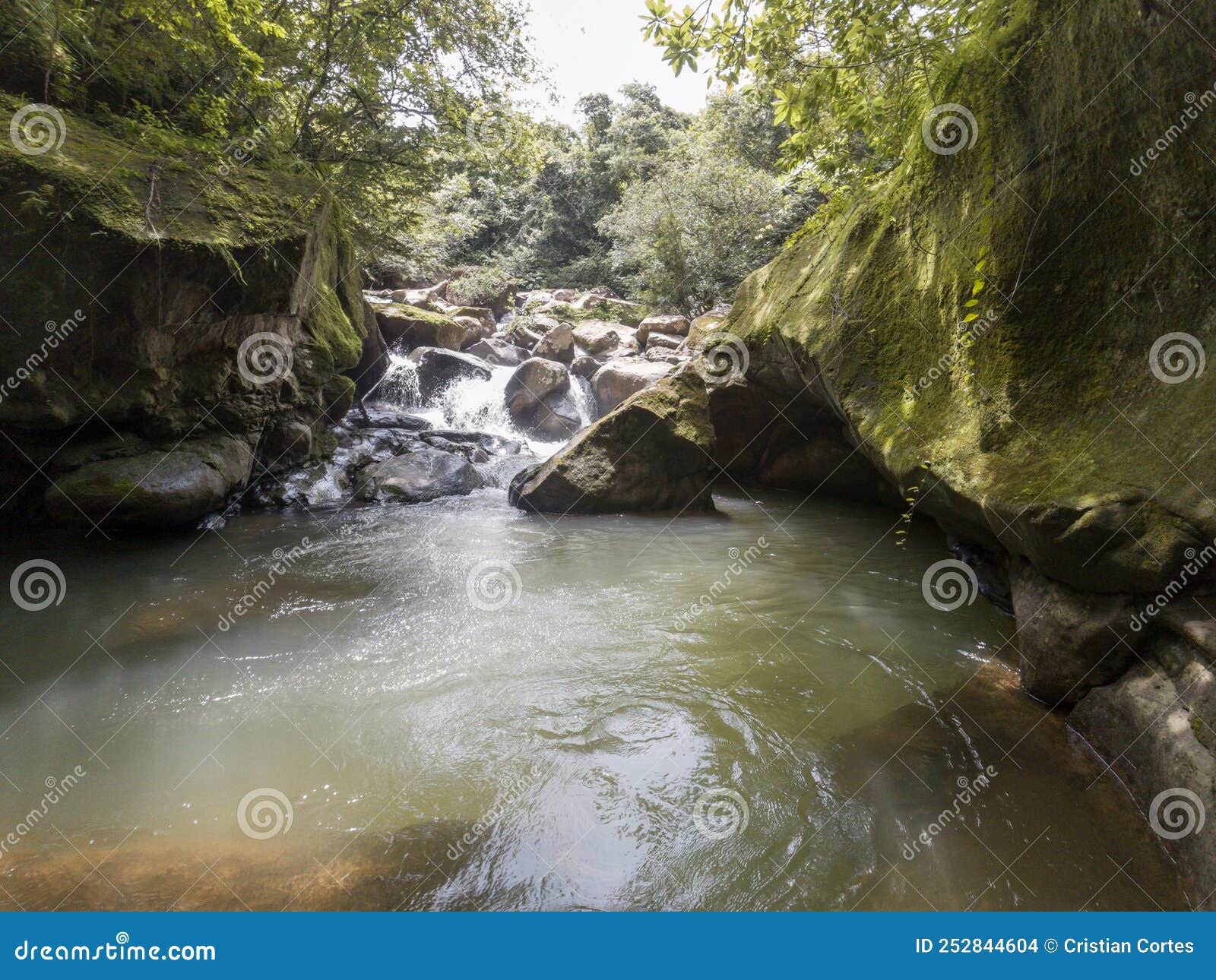 Waterfall Inside the Mountains of Panama Stock Photo - Image of ...
