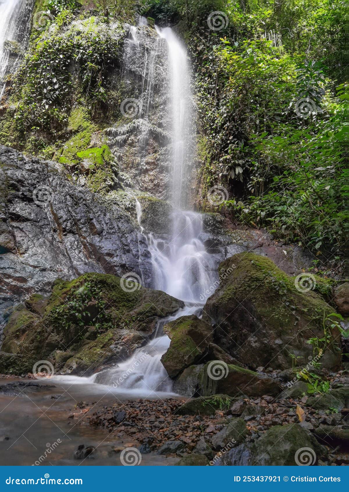 Waterfall Inside the Mountains of Panama Stock Image - Image of inside ...
