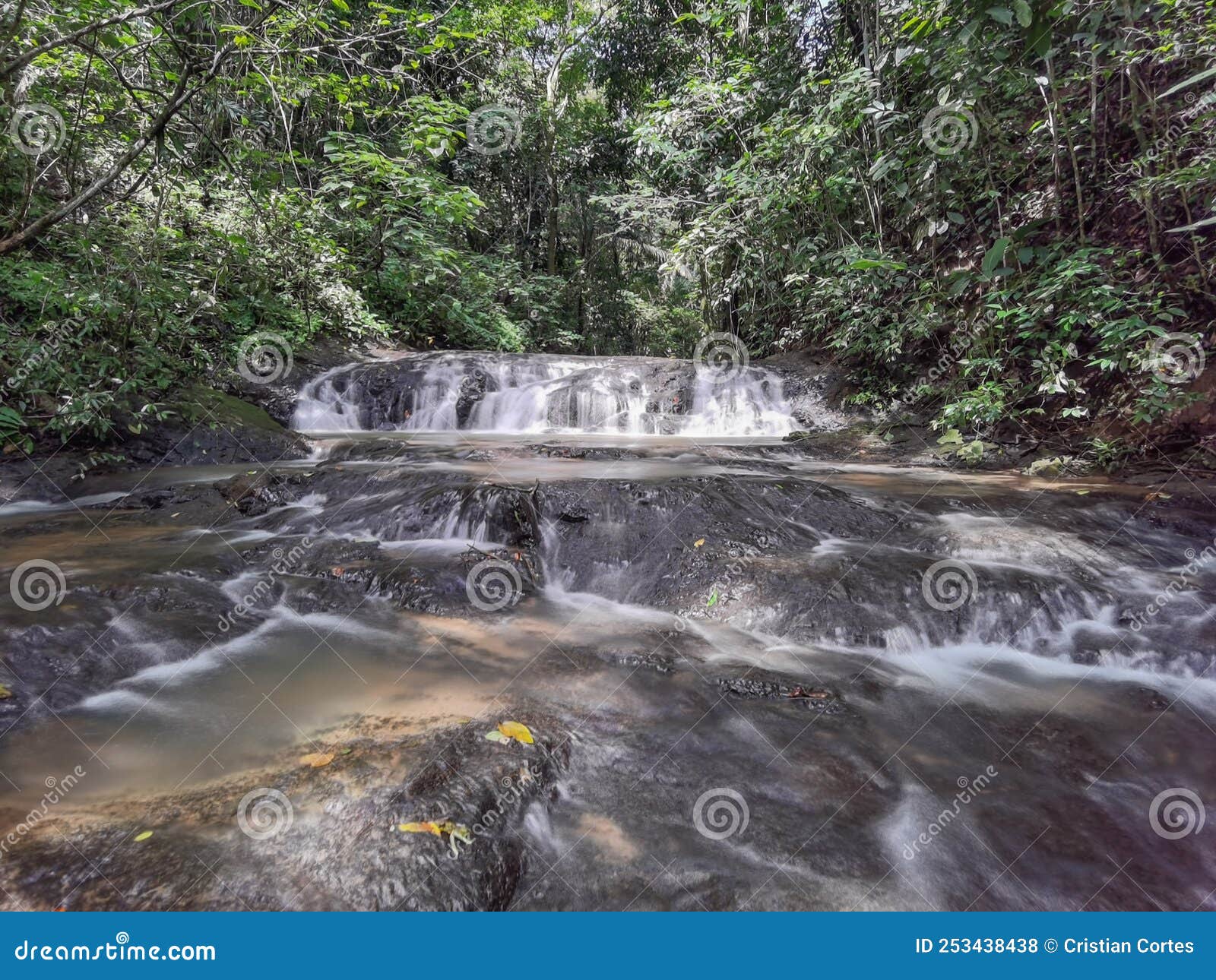 Waterfall Inside the Mountains of Panama Stock Photo - Image of natural ...