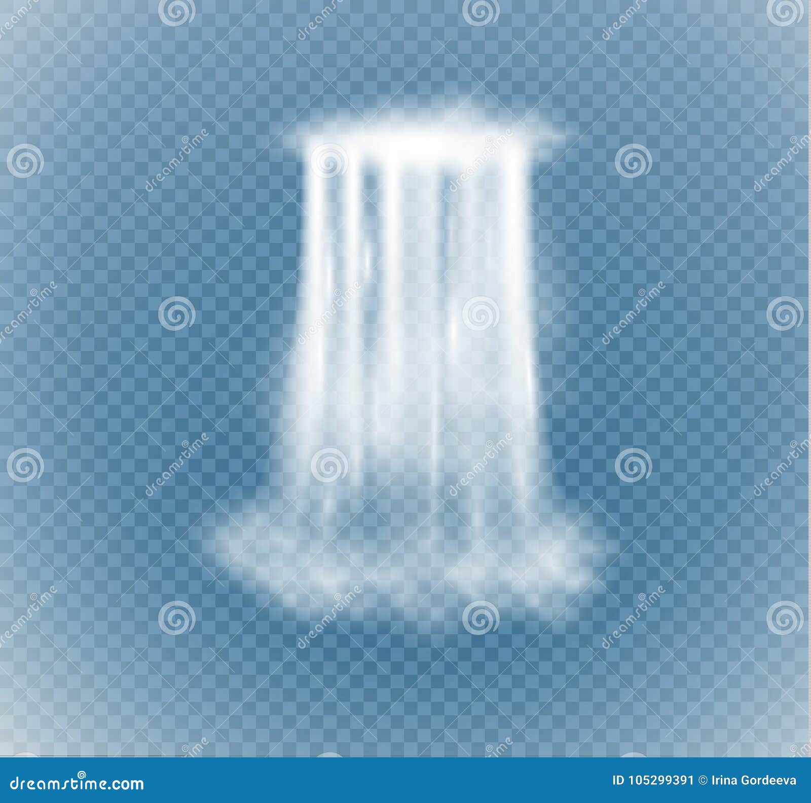 Waterfall, Isolated on Transparent Background.vector Illustration Stock ...