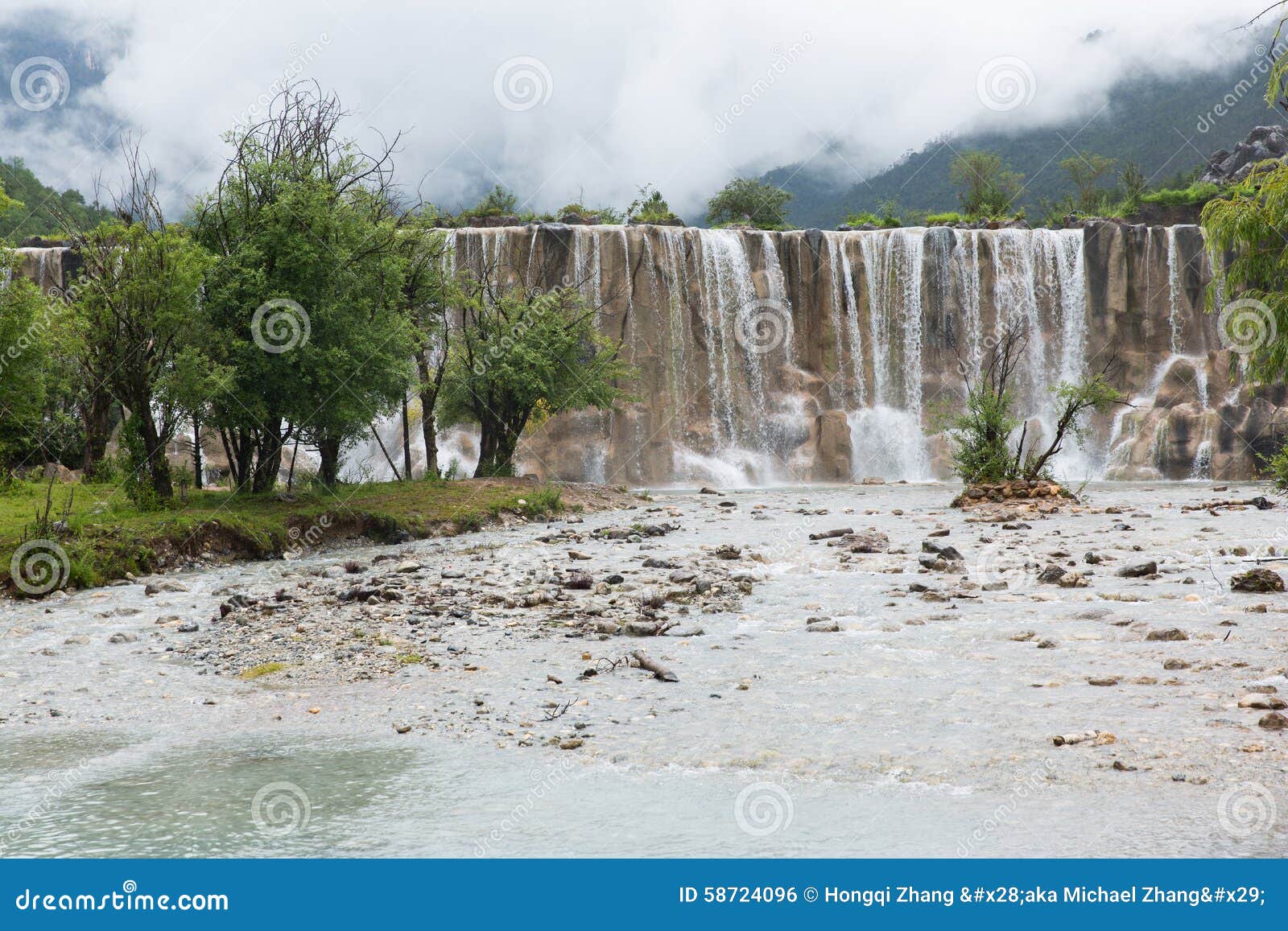Waterfall jade dragon snow stock photo. Image of china - 58724096
