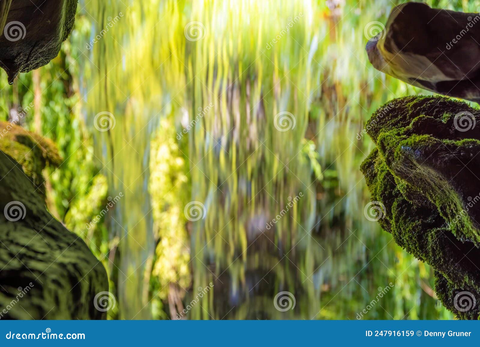 A Waterfall in a Jungle with Rocks Stock Image - Image of thailand ...