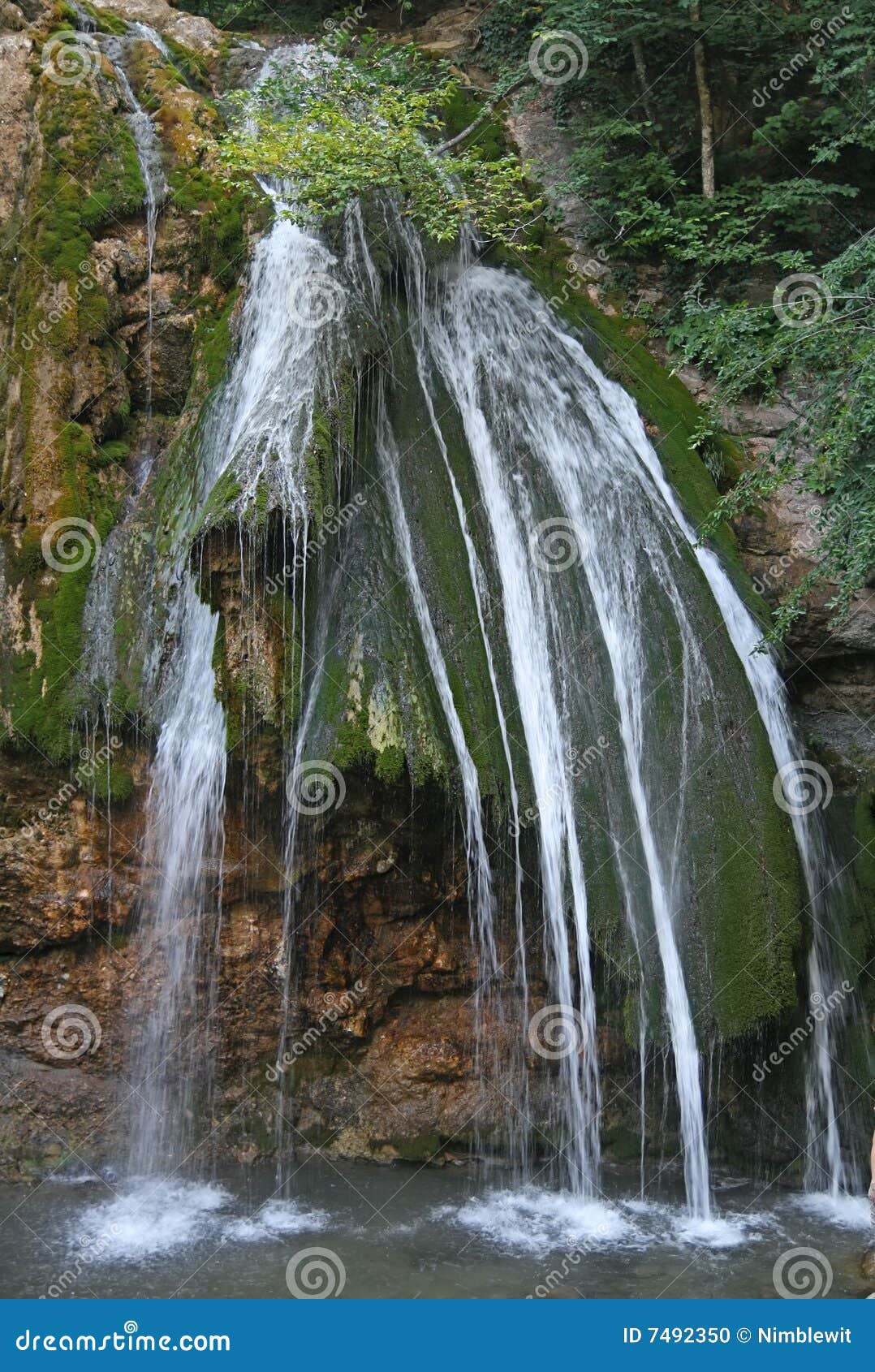 Waterfall Jur-Jur stock photo. Image of smooth, falling - 7492350