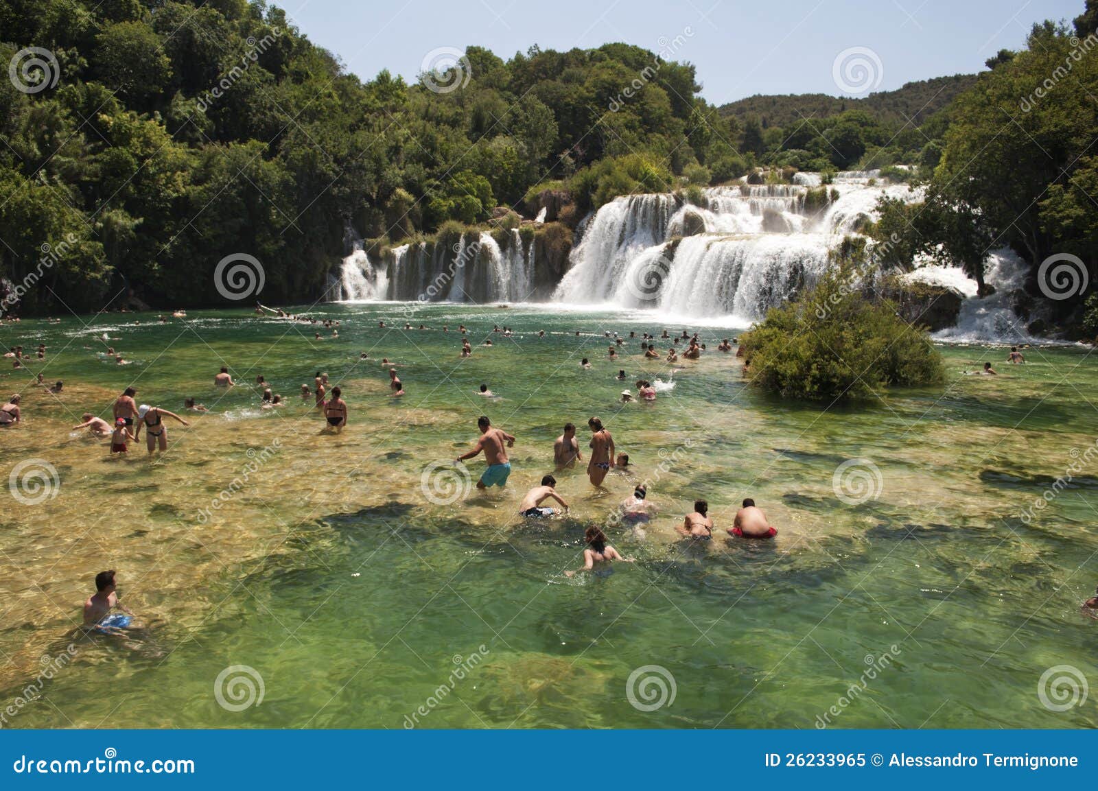 Waterfall Krka in Croatia editorial image. Image of forest - 26233965