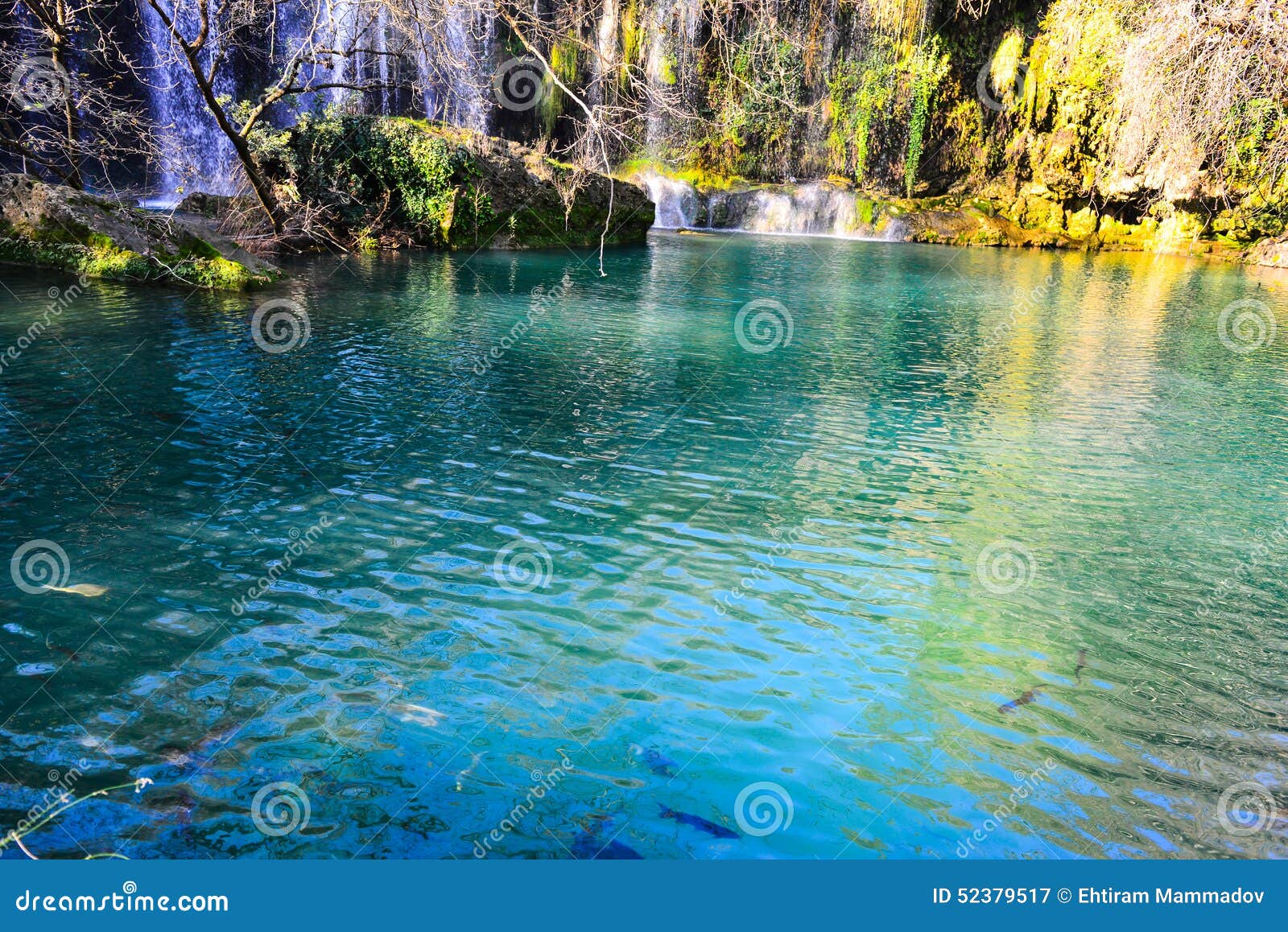 Waterfall, lake stock image. Image of tourism, cascade - 52379517