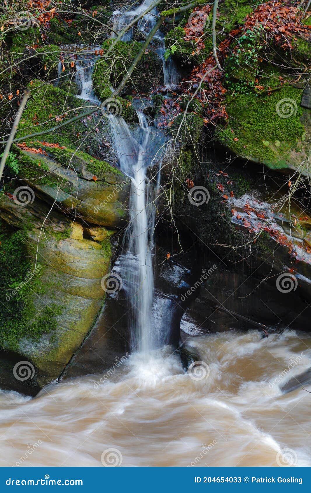 Waterfall in Lancashire. stock image. Image of lancasshire - 204654033
