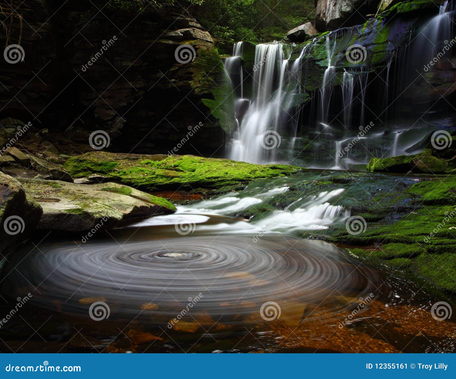 Waterfall landscape stock image. Image of beauty, nature - 12355161