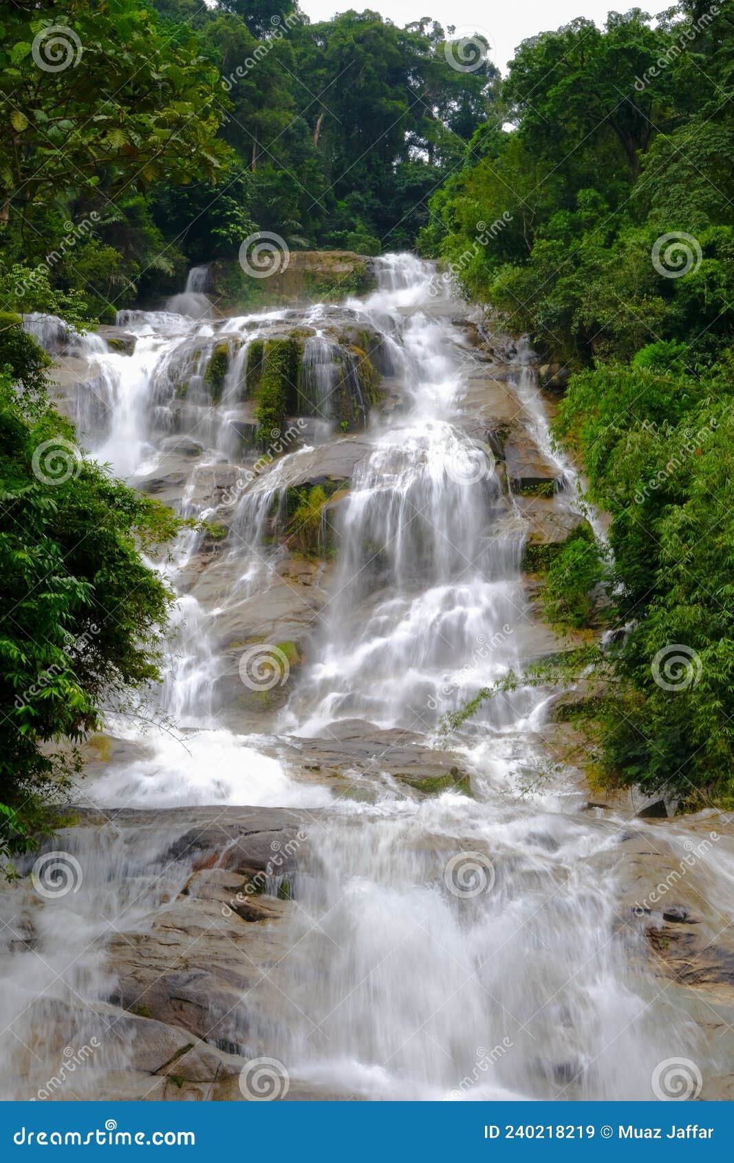 A Waterfall at Lata Kinjang, Perak, Malaysia. Stock Image - Image of ...